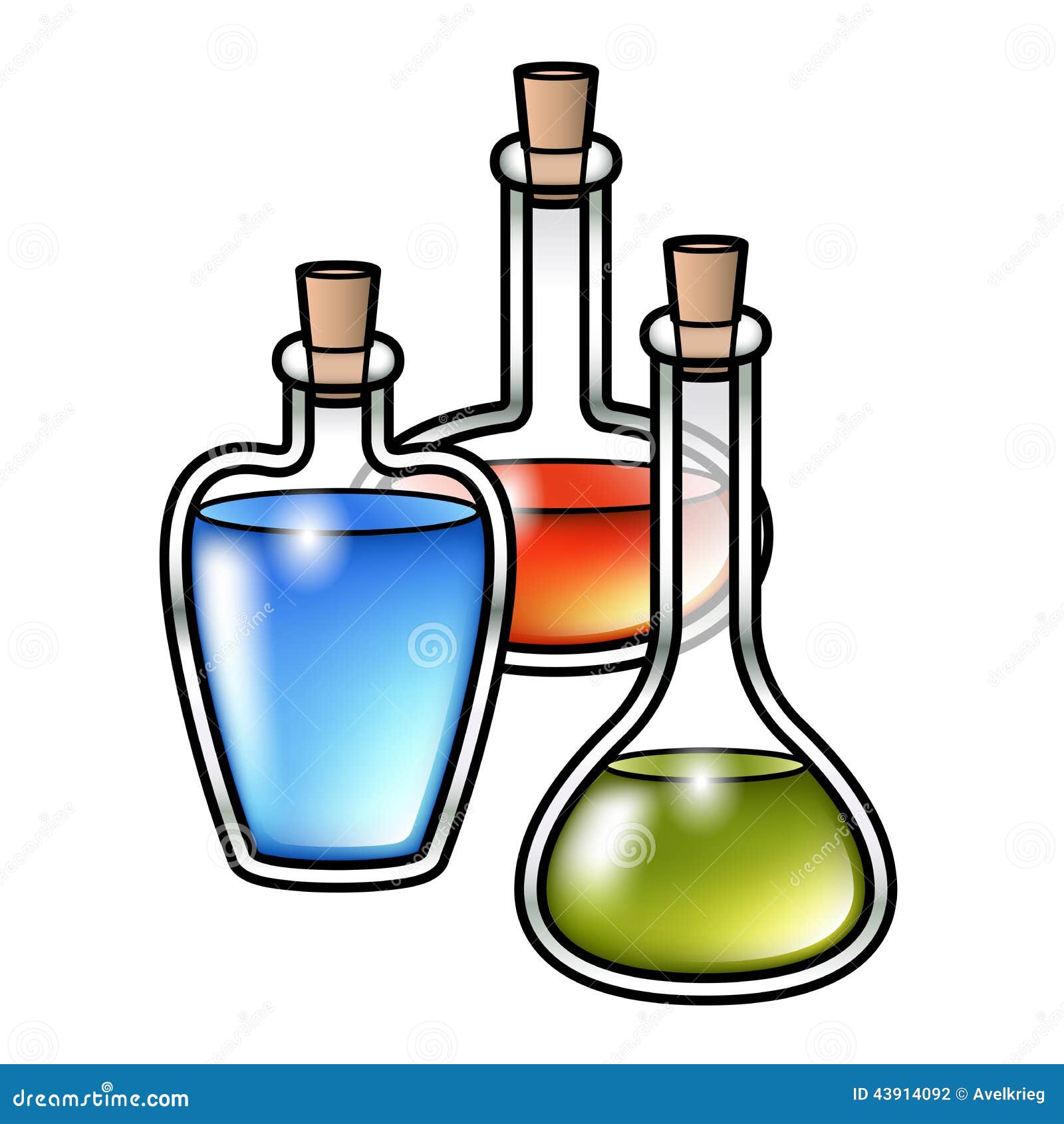 Potions stock vector. Illustration of cartoon, design - 43914092