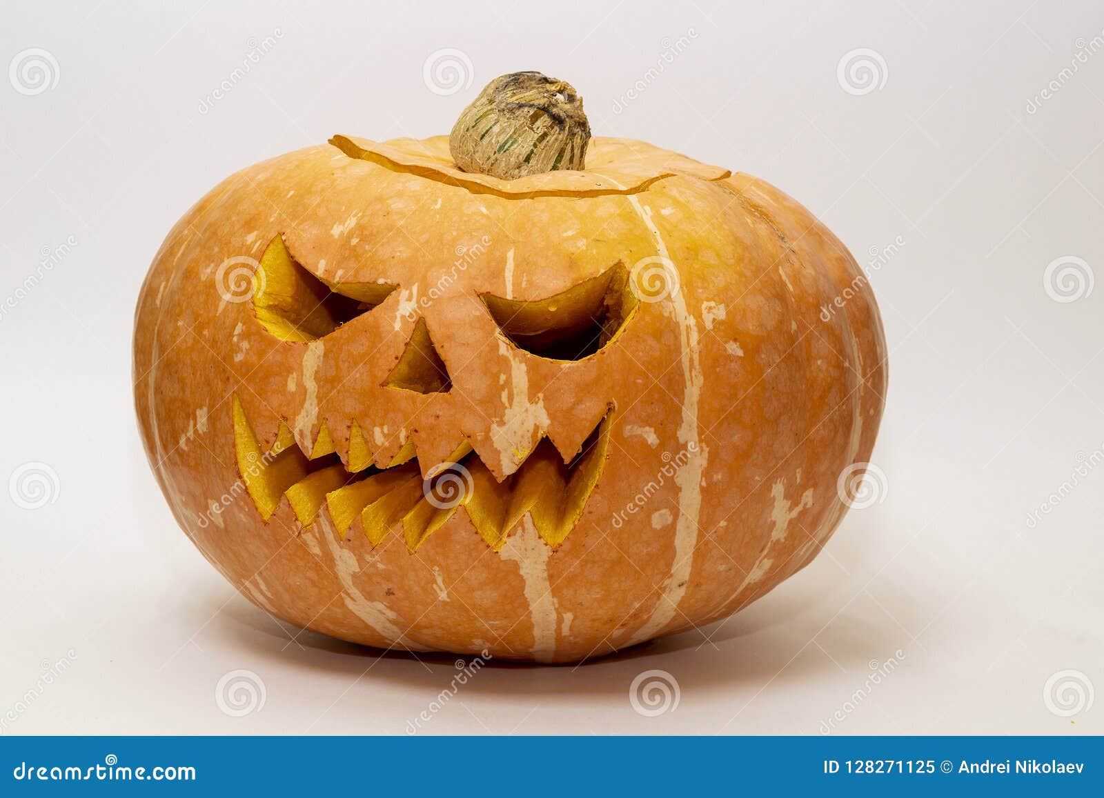 Potiron Lanterne Du ` S De Jack Image stock - Image du plot, blanc ...