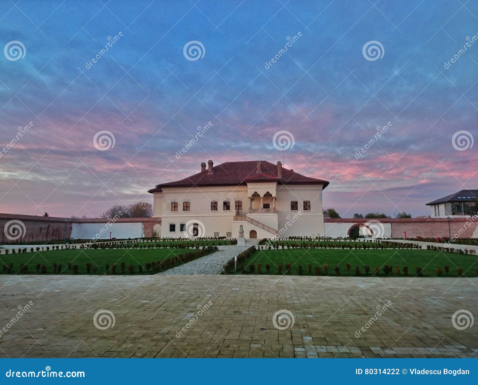 Potlogi Brancovenesc Palace Stock Photo - Image of architecture ...