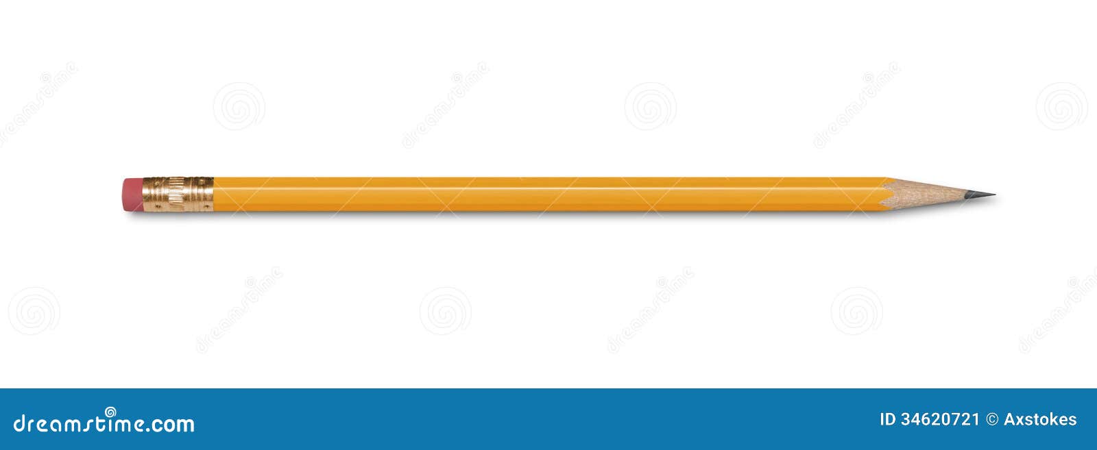 Potlood stock afbeelding. Image of sinaasappel, huishouden - 34620721