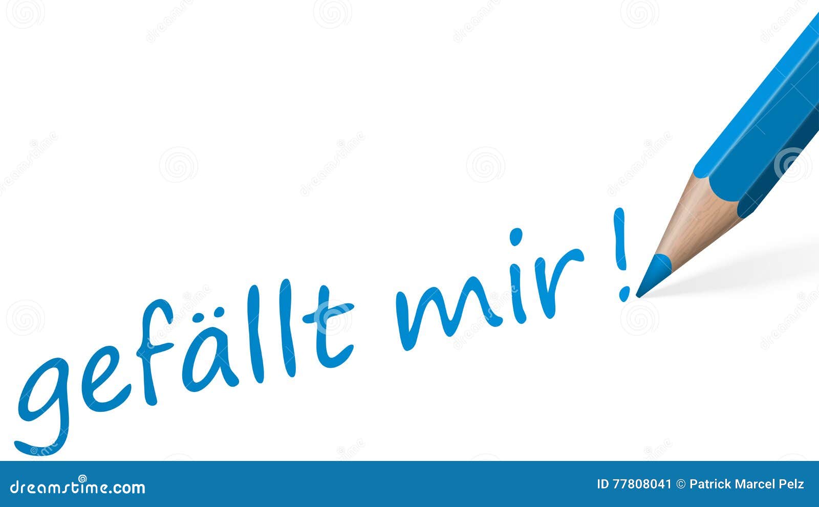 Potlood Met Tekst Als (in Het Duits) Vector Illustratie - Illustration ...