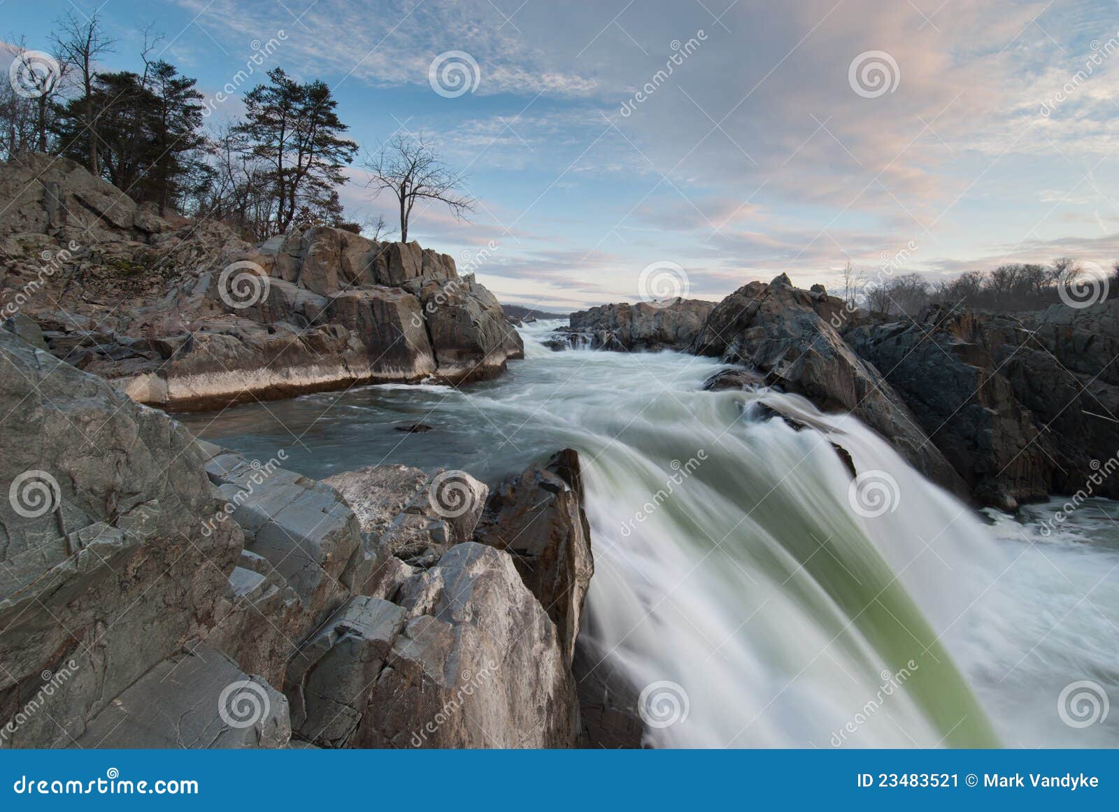 Potomac River Great Falls Waterfall Stock Image - Image of waterscape ...