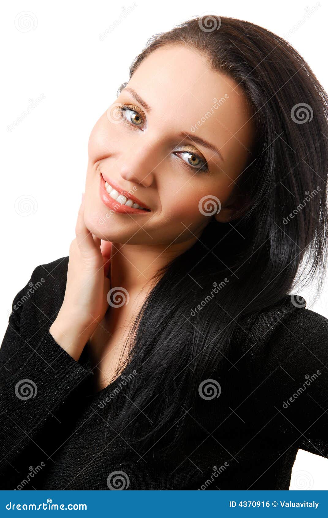 Potrait di bella ragazza fotografia stock. Immagine di foto - 4370916