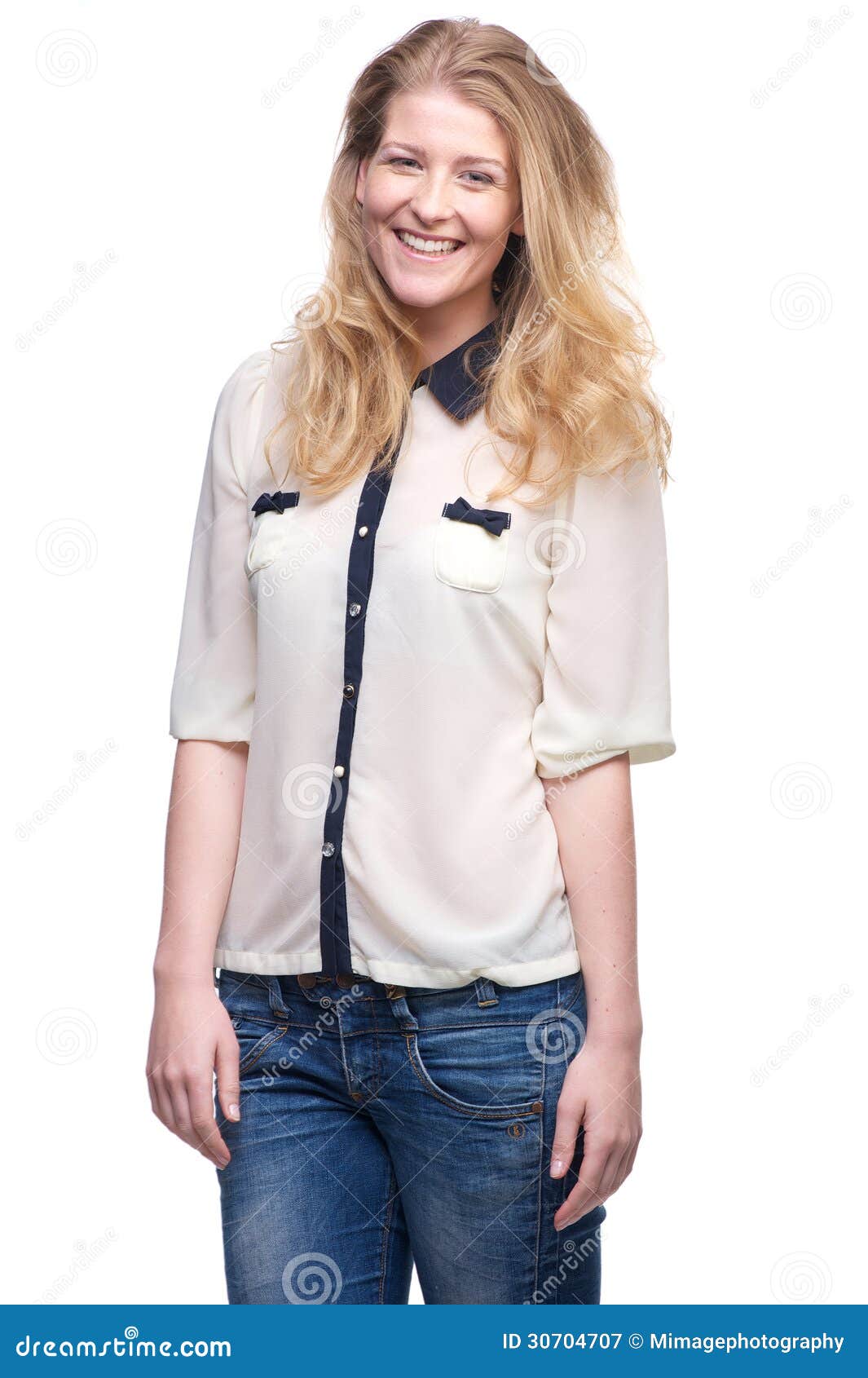 Potrait of a Happy Woman Smiling Stock Image - Image of face, people ...