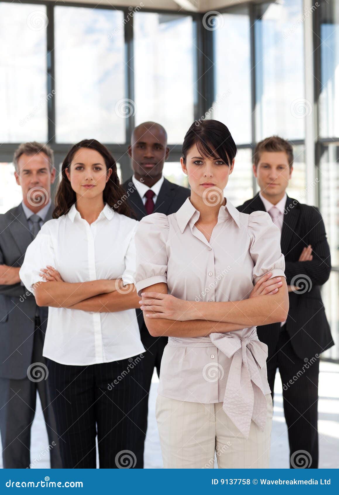 Potrait of a Multi-racial Business Group Stock Photo - Image of ...