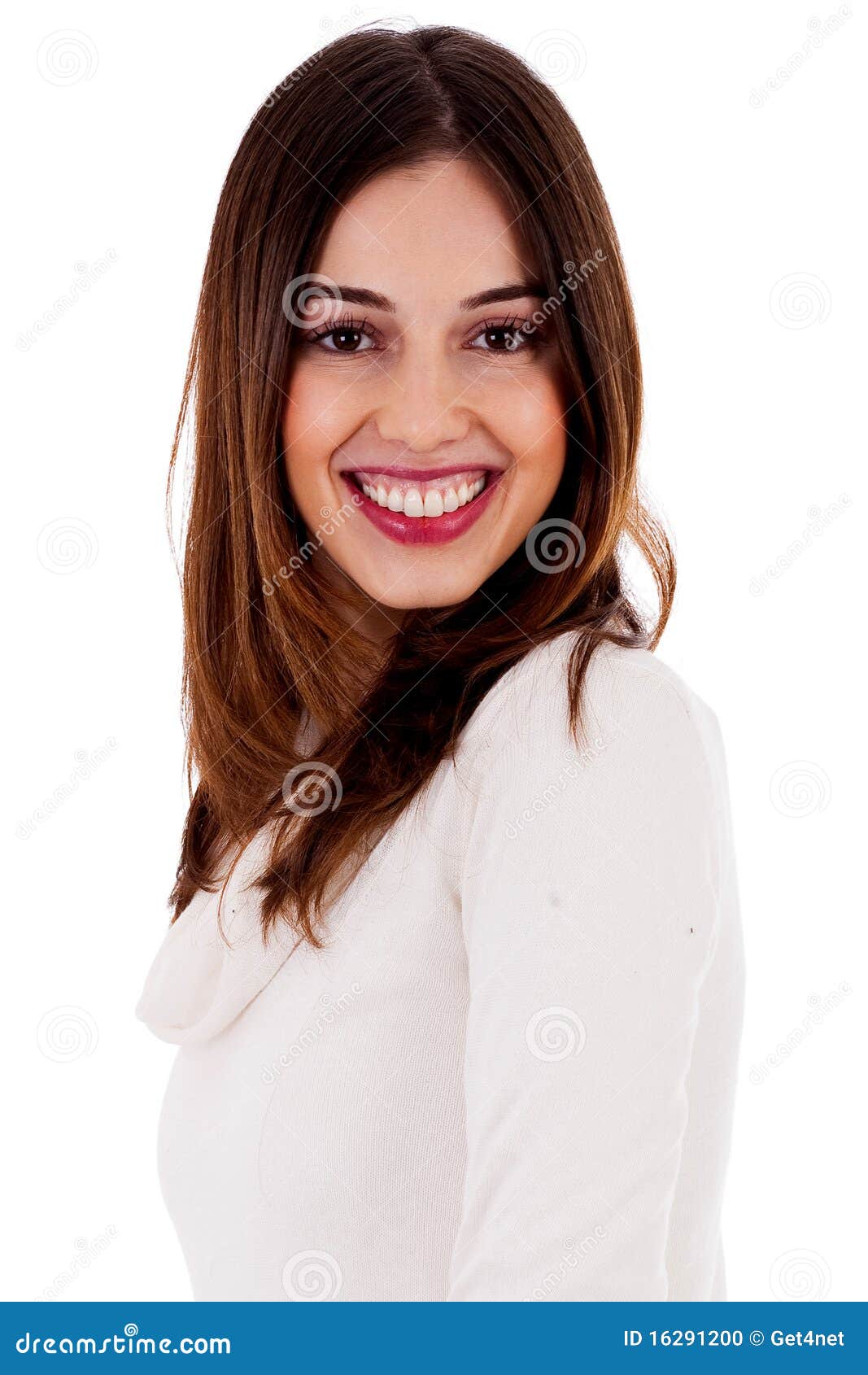 Potrait of Smiling Beautiful Lady Stock Photo - Image of joyful, person ...