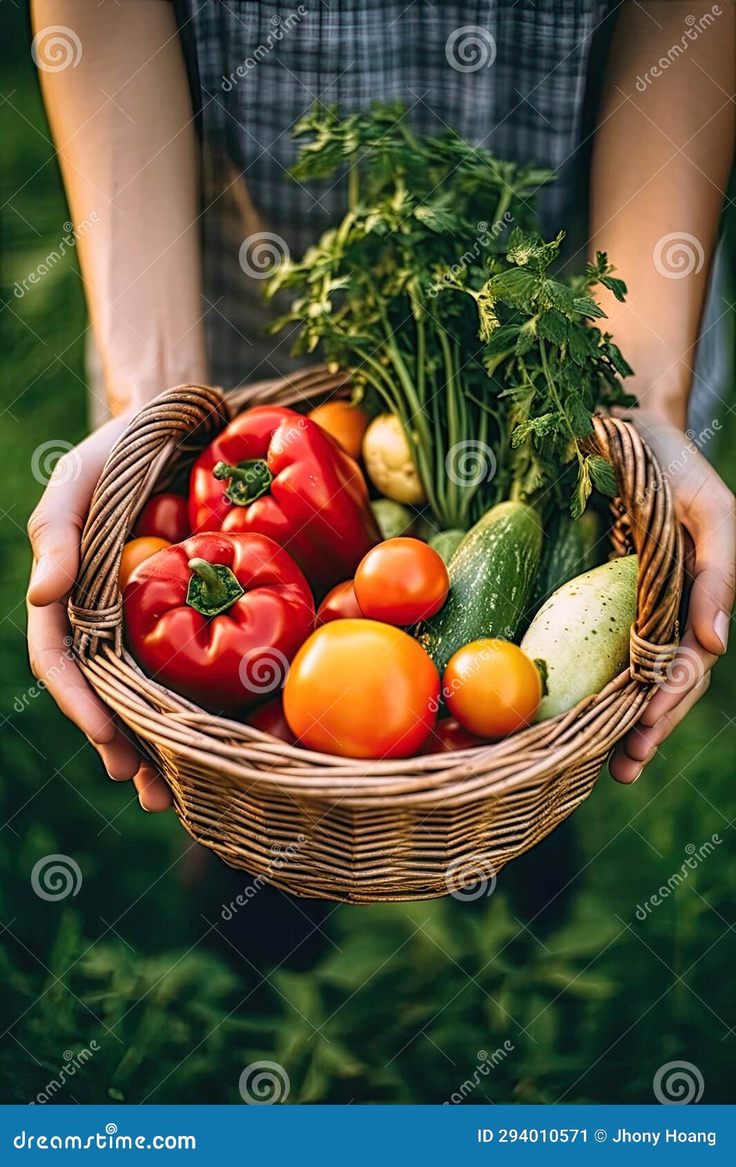 Potraits of Hands Holding Various Types of Vegetables Stock ...