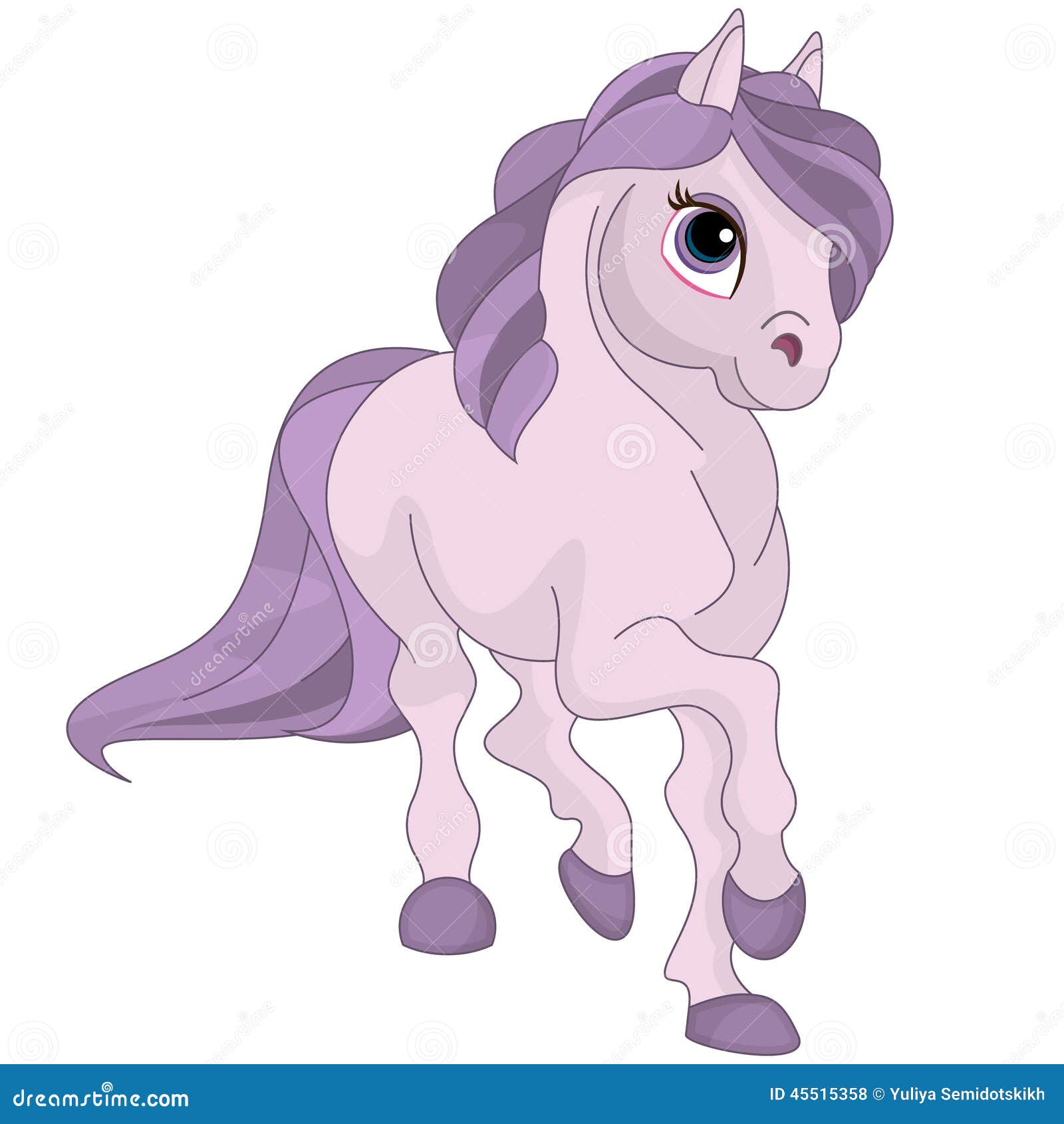 Potro ilustración del vector. Ilustración de fuerza, salvaje - 45515358