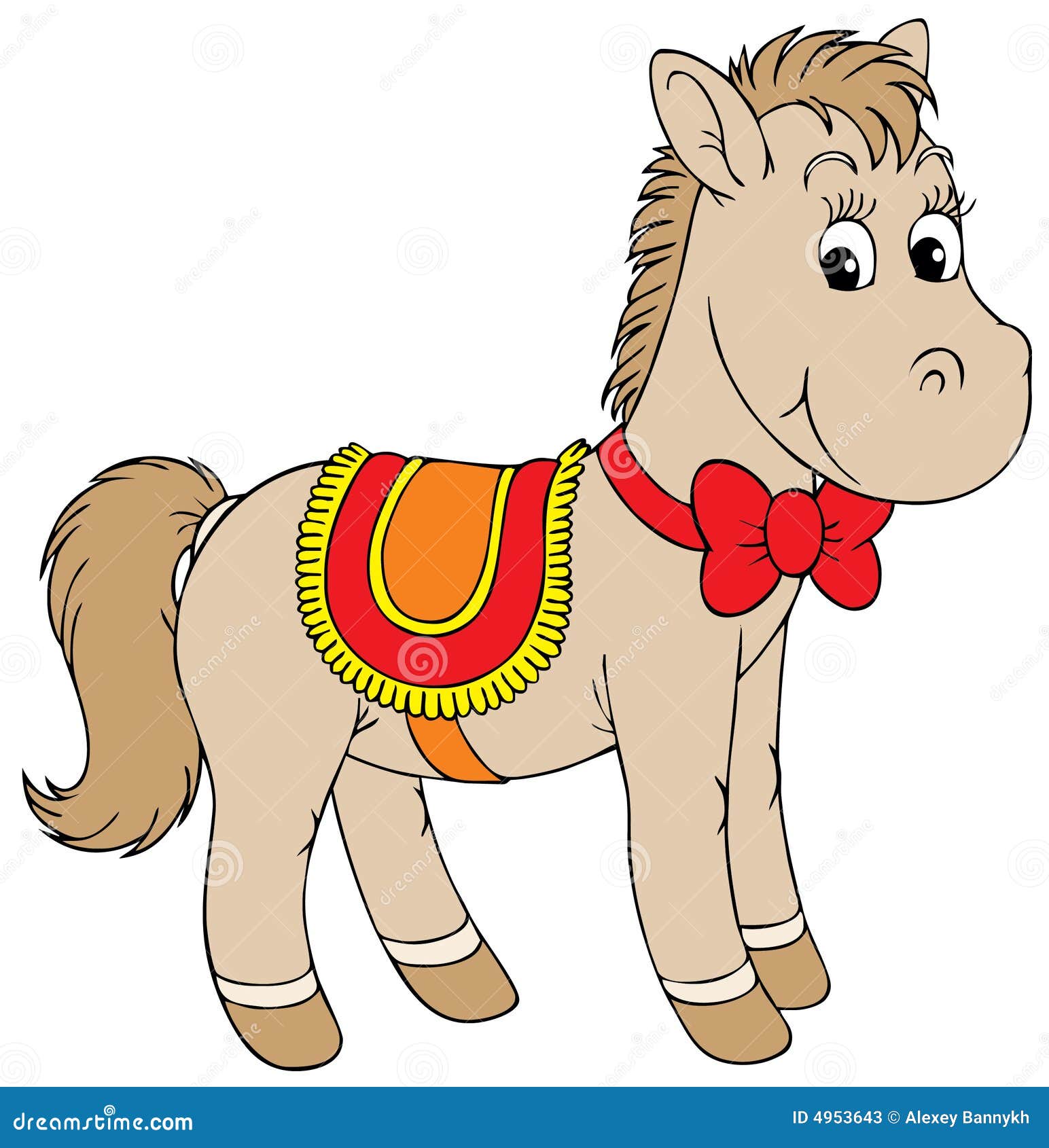 Potro ilustración del vector. Ilustración de chistoso - 4953643