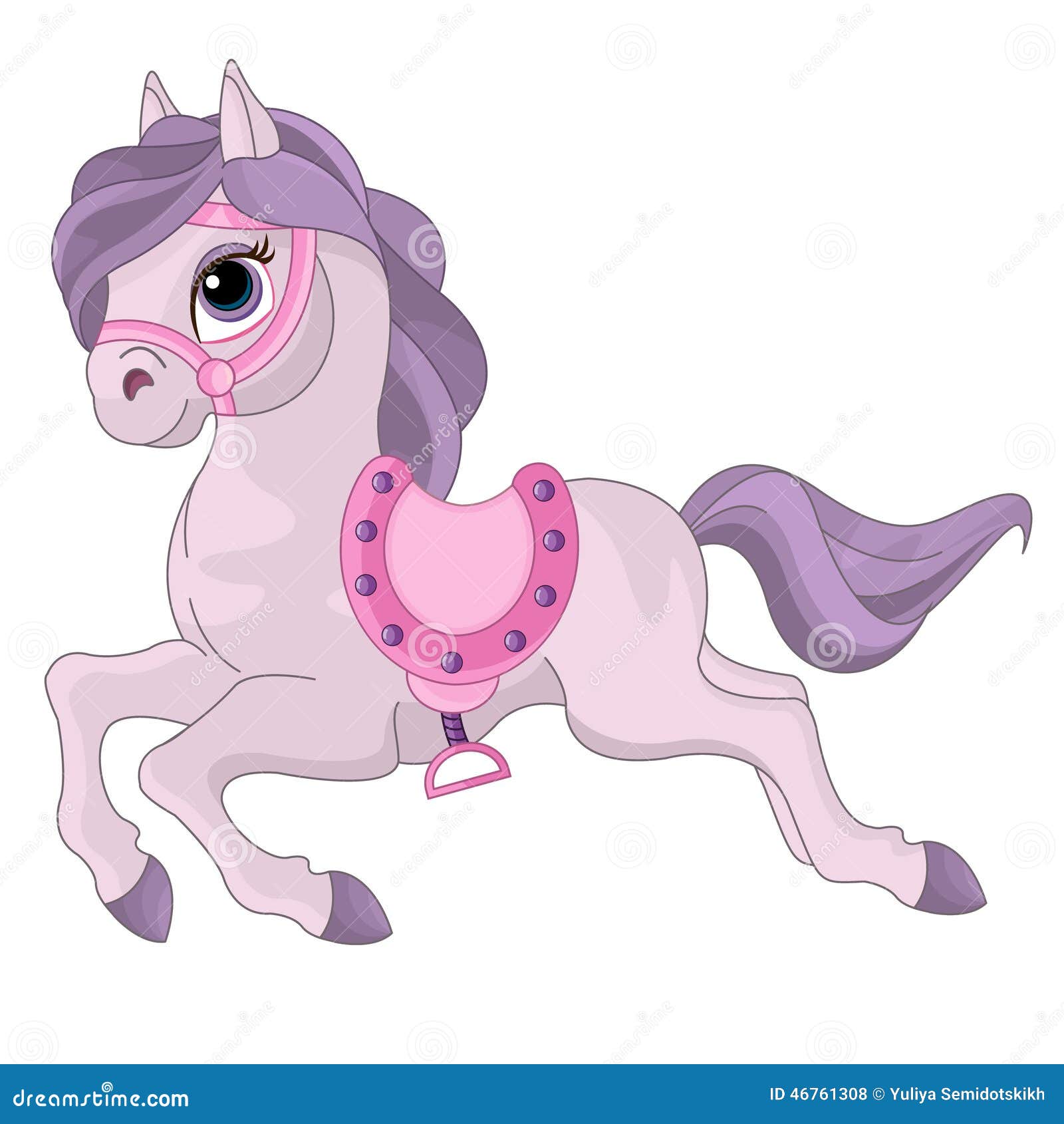 Potro bonito ilustración del vector. Ilustración de salvaje - 46761308