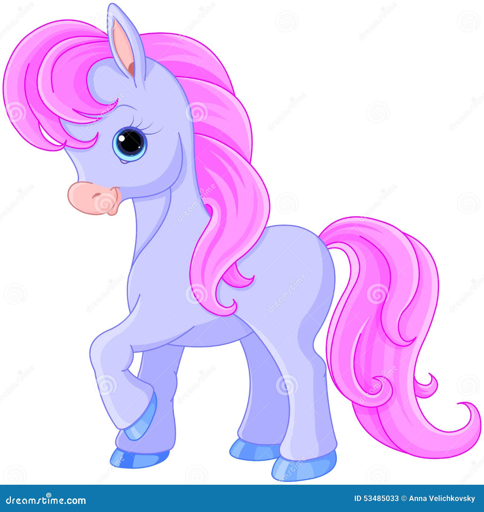 Potro del cuento de hadas ilustración del vector. Ilustración de potro ...