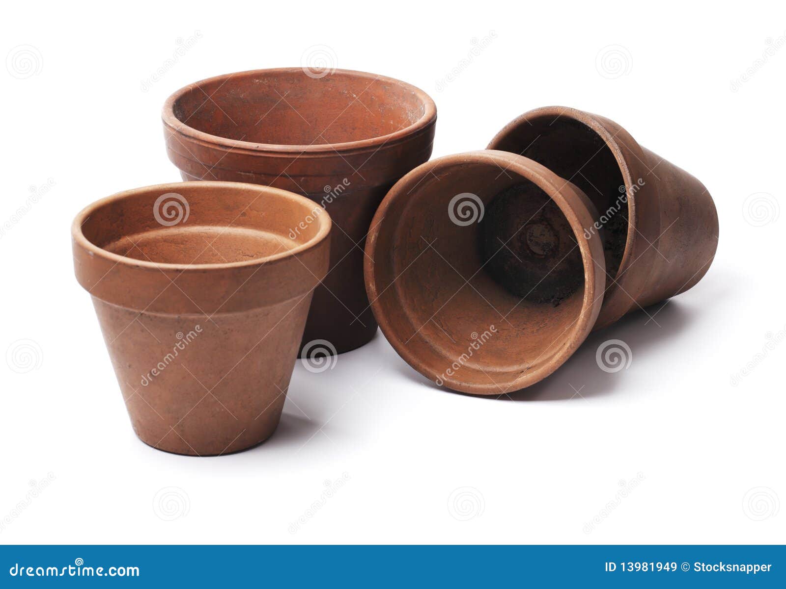 Pots stock image. Image of objects, cutout, pots, flowerpots - 13981949