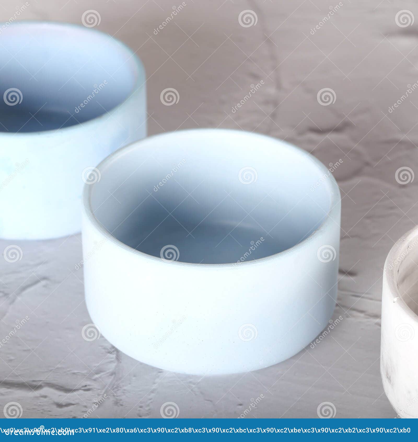 Pots Made of Gypsum for Plants. Stock Photo - Image of design, pots ...