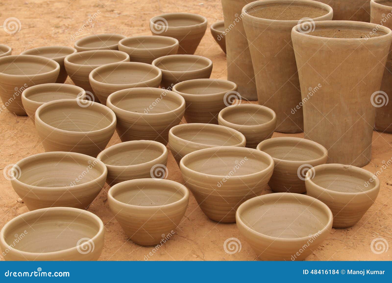 Pots stock photo. Image of crockery, tradition, muddy - 48416184