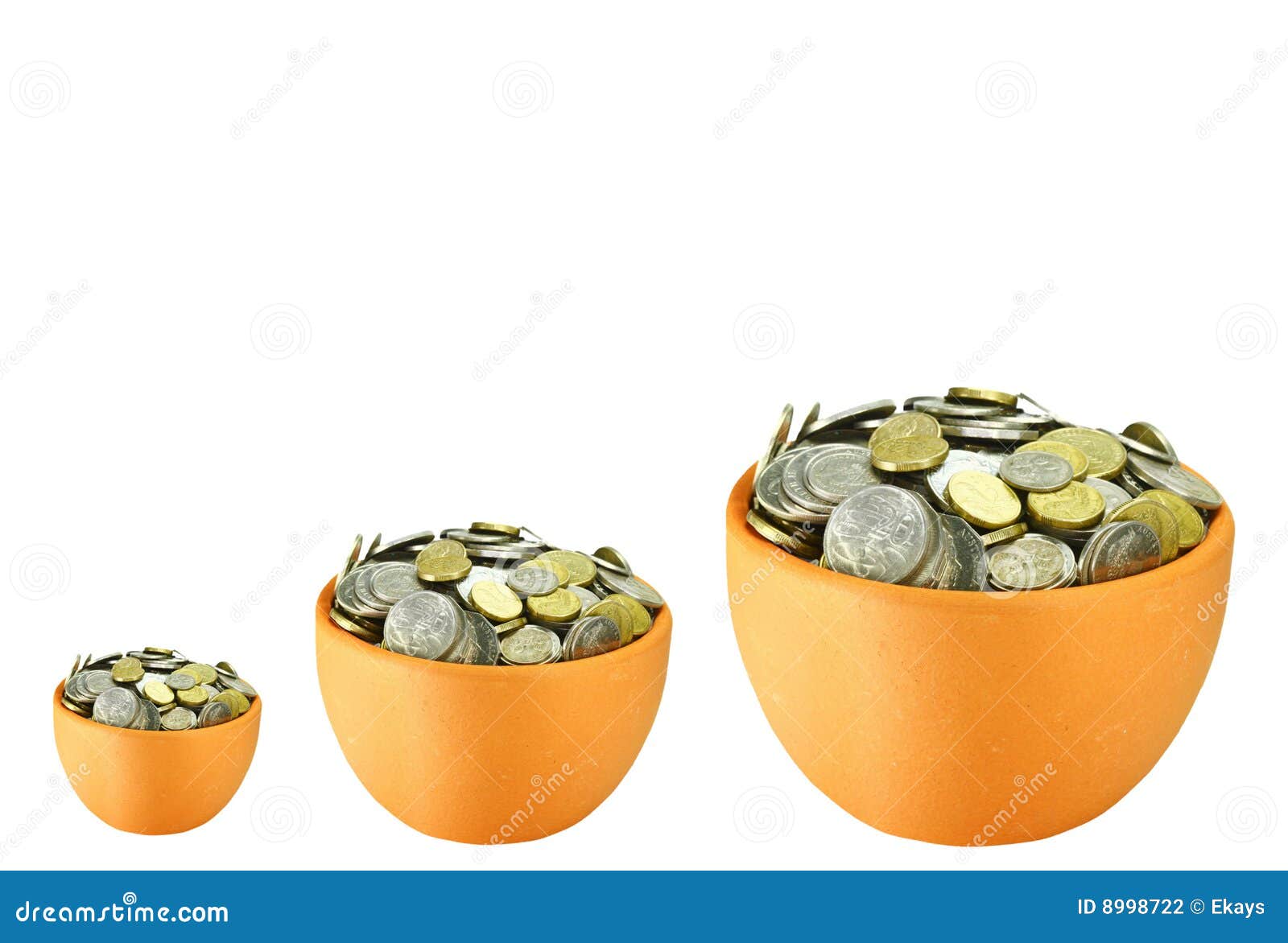 Pots of money stock photo. Image of container, growing - 8998722