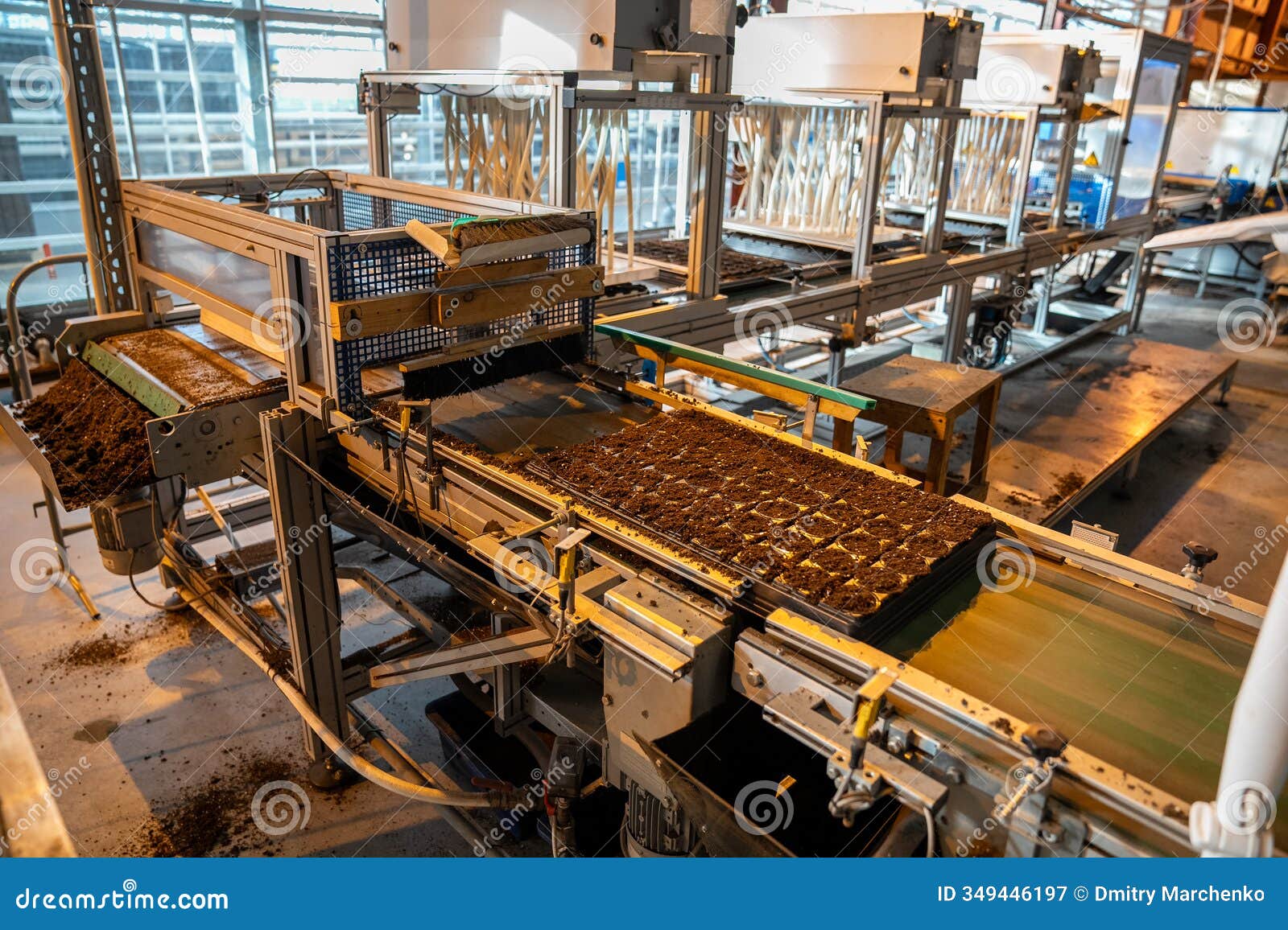 Automatic Pallet Rotator Machine Stock Photo | CartoonDealer.com #329483106