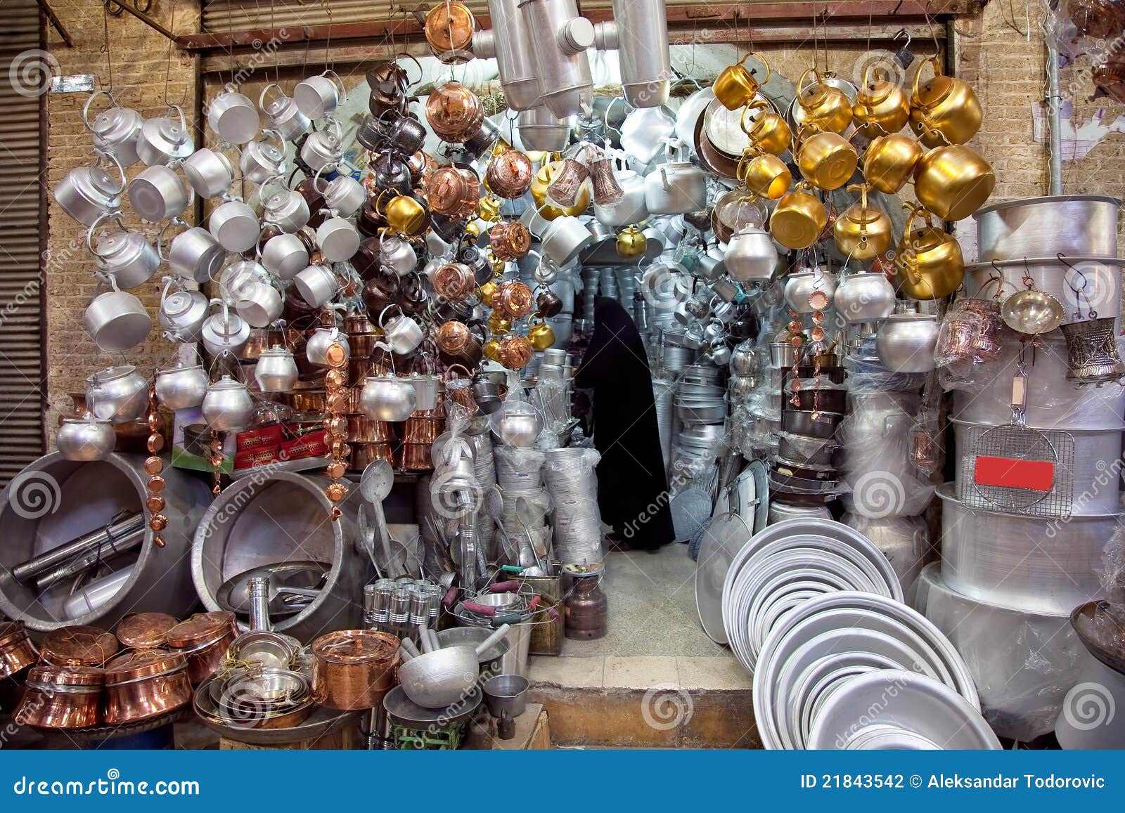 Pots store in old bazar stock photo. Image of caffeine - 21843542
