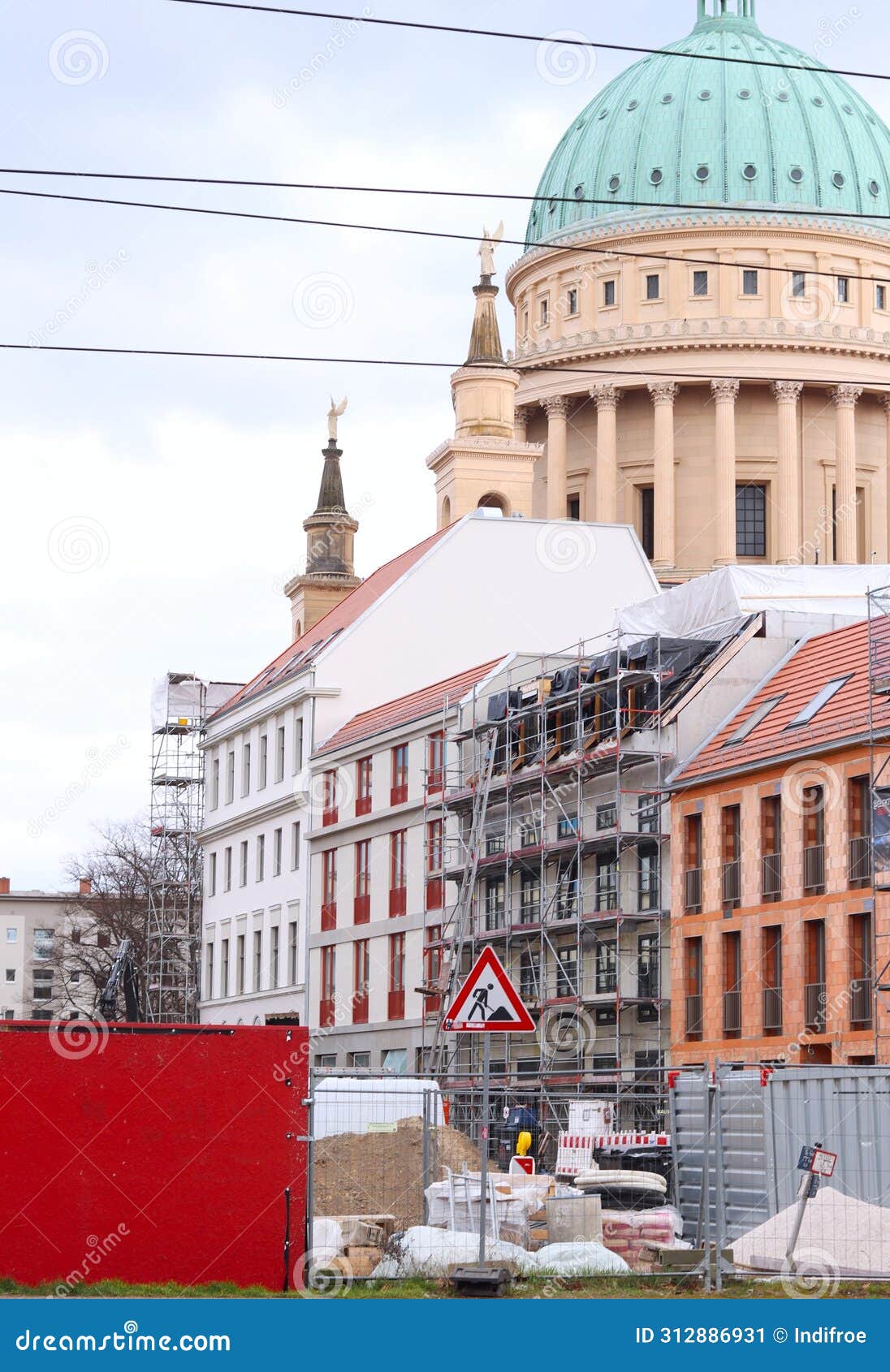 Potsdam, Germany - March 11: Buildings Undergoing Renovation or ...