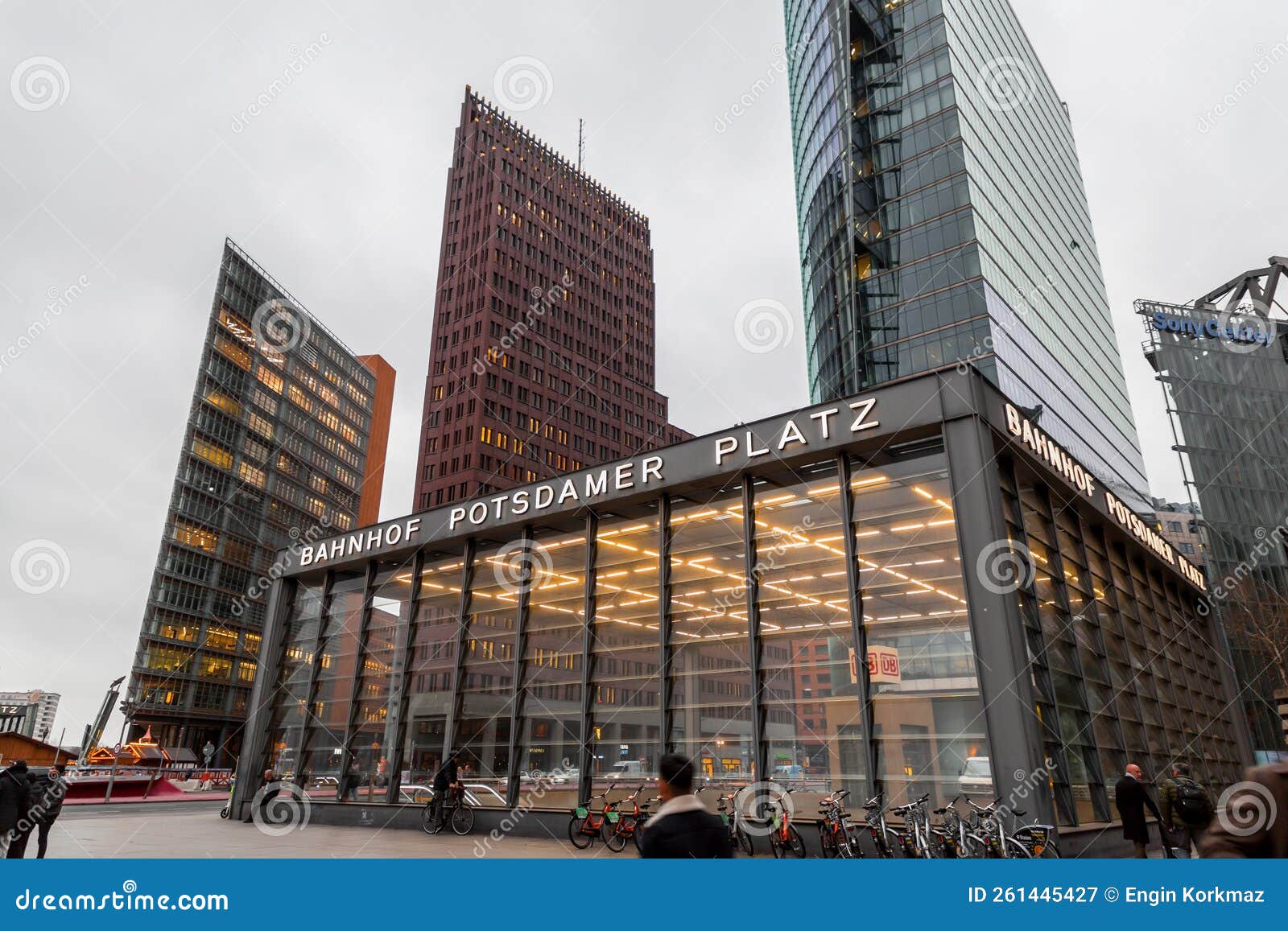Potsdamer Platz Subway Station in Berlin, Germany Editorial Photography ...