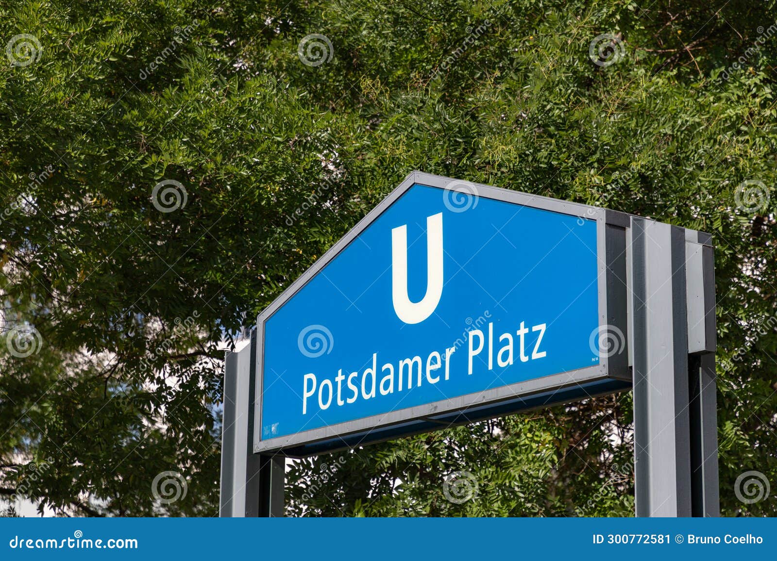Potsdamer Platz U-Bahn Sign Stock Image - Image of subway ...