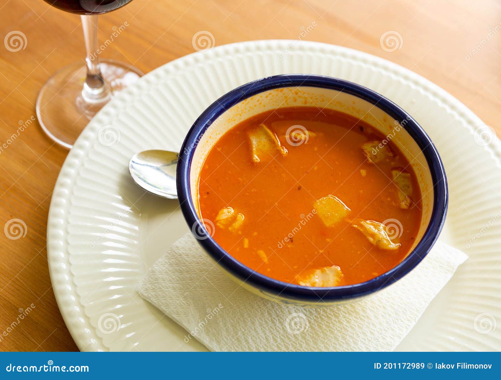 Pottage from Beans Stewed with Lamb and Vegetables Stock Image - Image ...