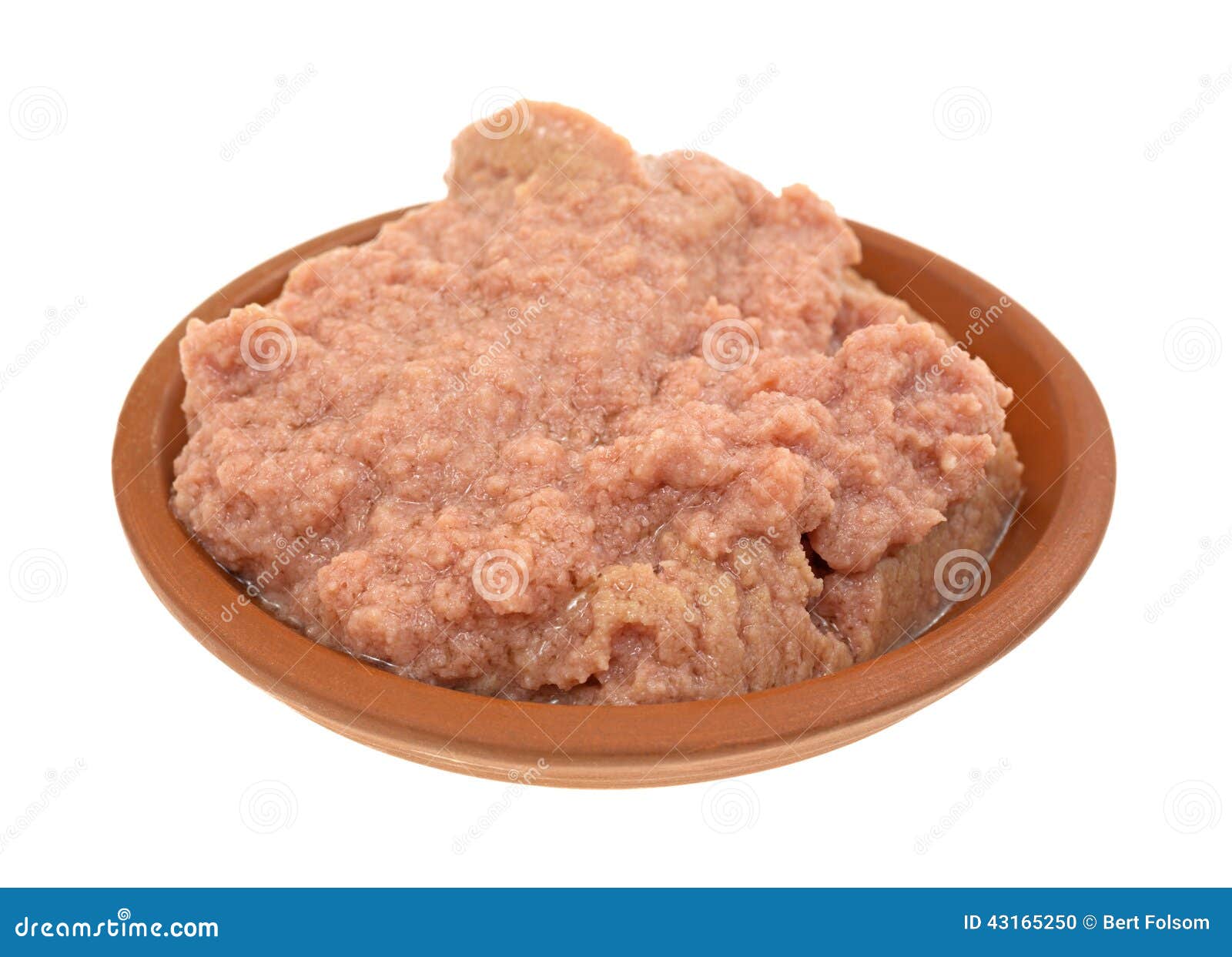 Potted Meat in a Small Bowl Stock Photo - Image of cooked, background ...