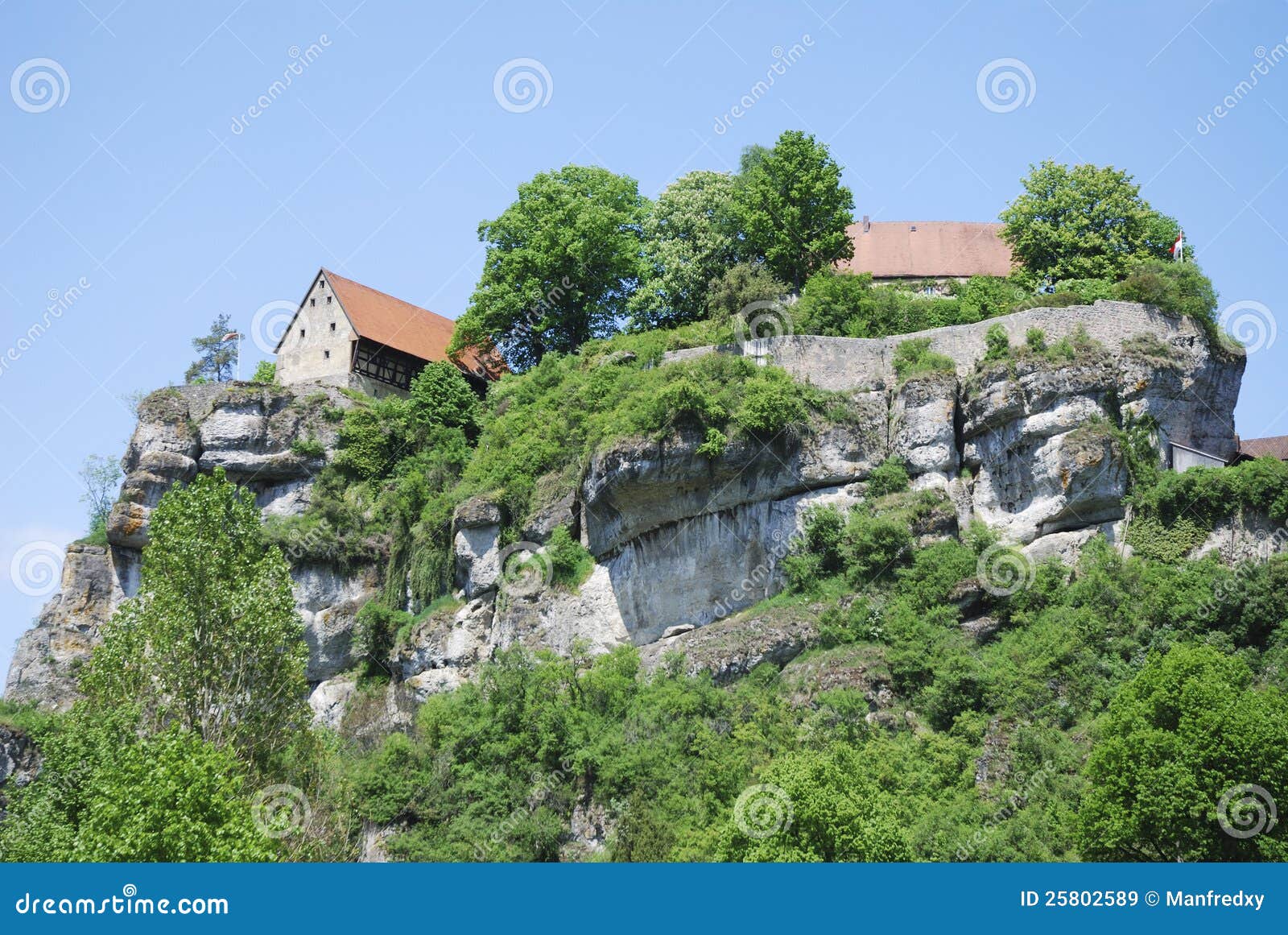 Pottenstein Castle editorial stock image. Image of europe - 25802589