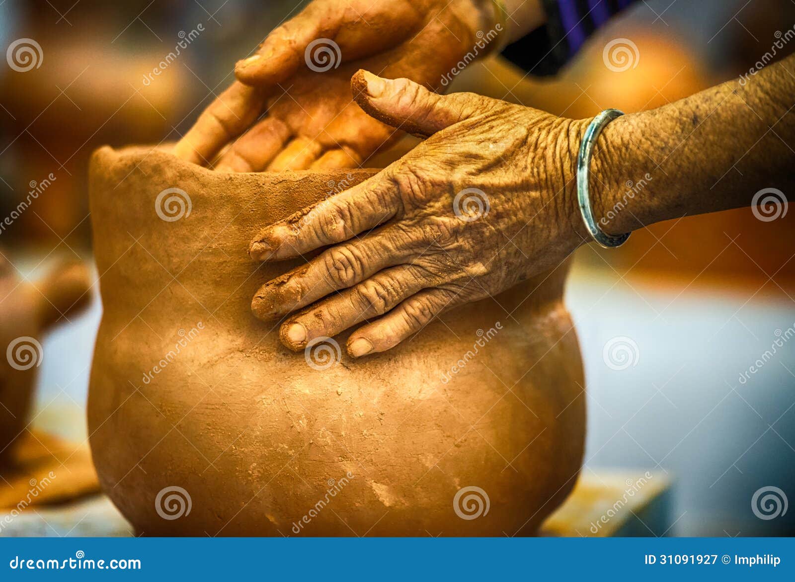 Potter hands stock image. Image of pressure, ceramic - 31091927