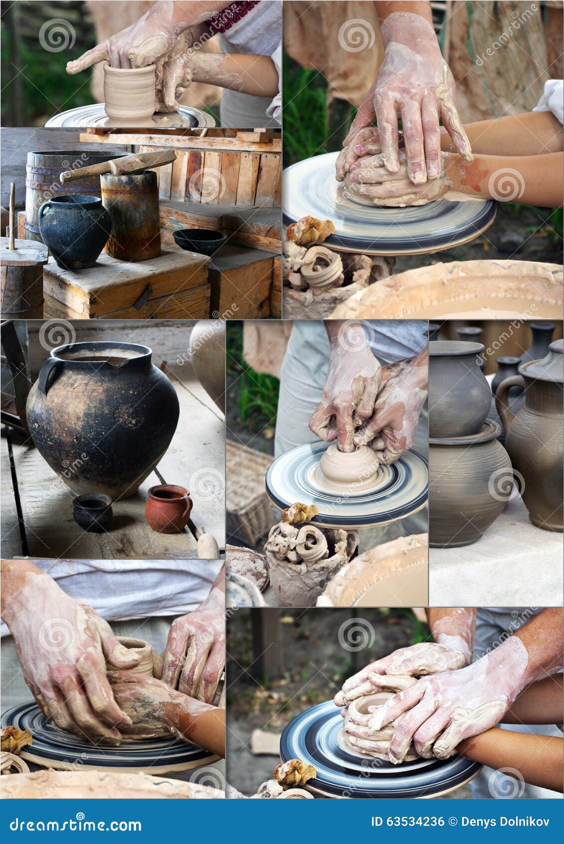 Potter stock photo. Image of plate, movement, form, clay - 63534236