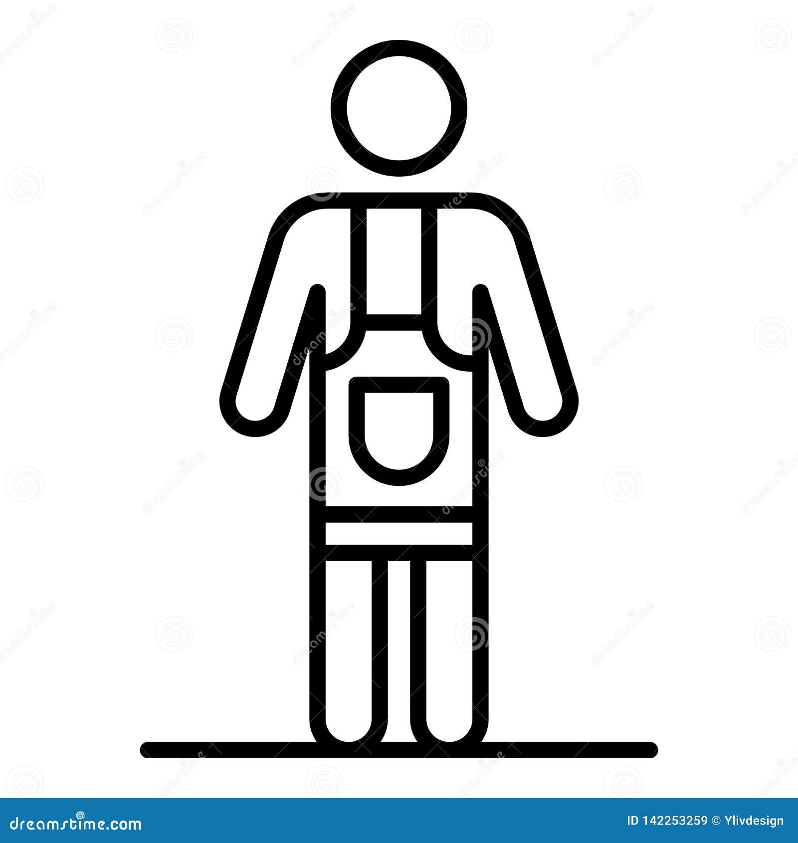 Potter Man in Apron Icon, Outline Style Stock Vector - Illustration of ... Potter Man in Apron Icon, Outline Style Stock Vector - Illustration of ...