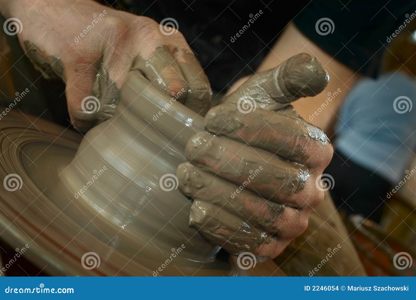 Potter s hands stock photo. Image of traditional, shape - 2246054
