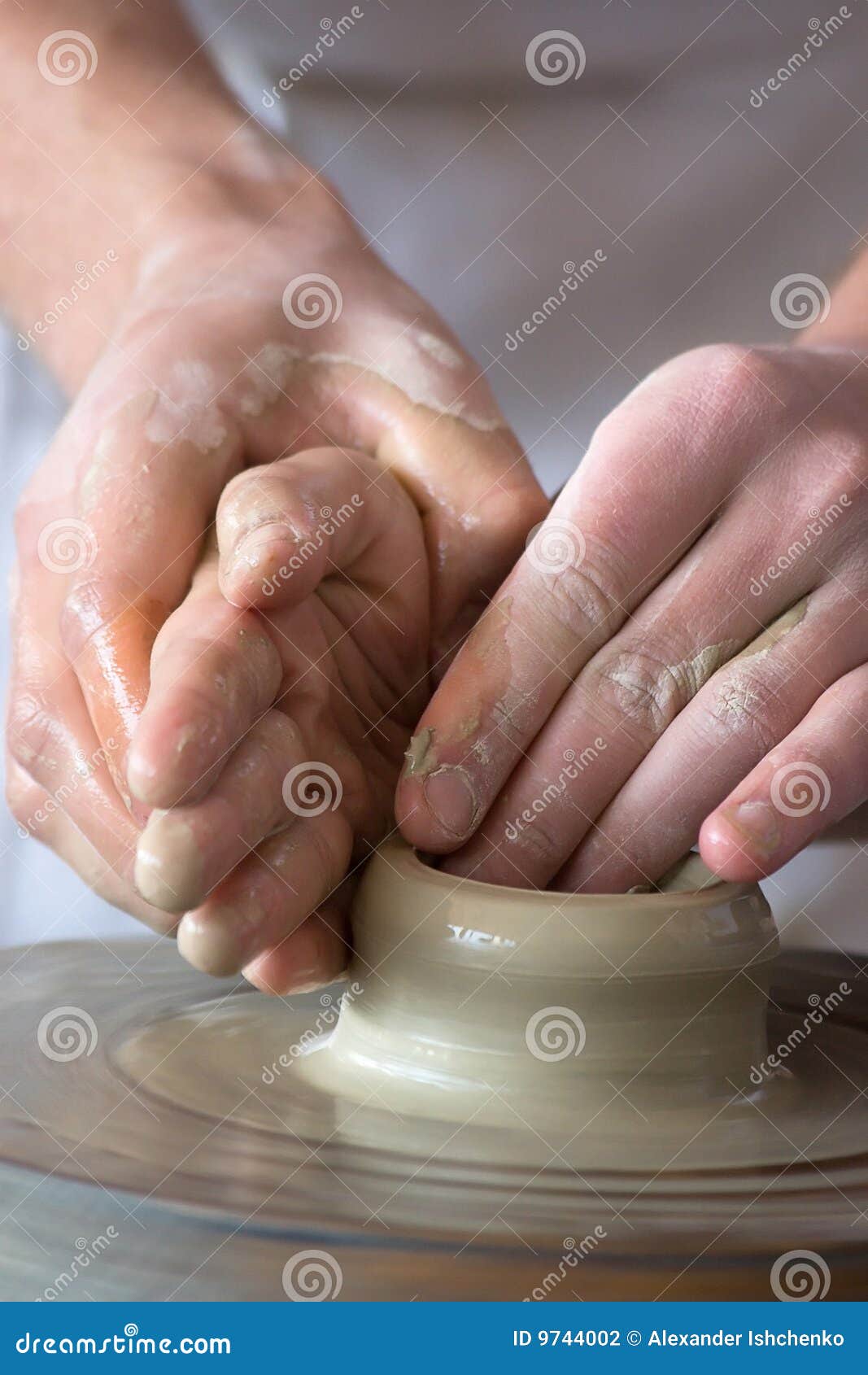 Potter`s Hands Making New Pot. Stock Photo - Image of hand, national ...