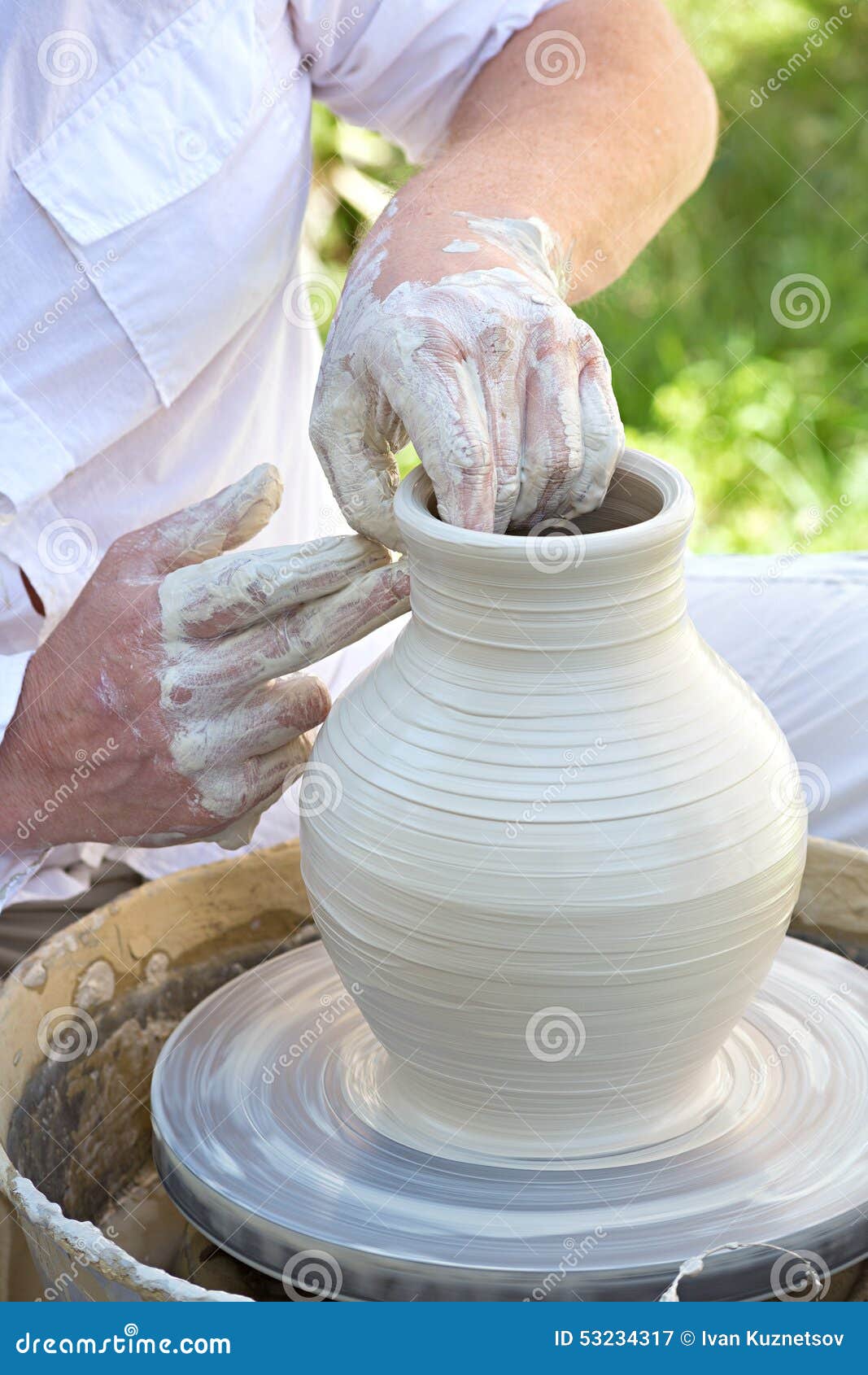 Potter at work stock image. Image of culture, homemade - 53234317