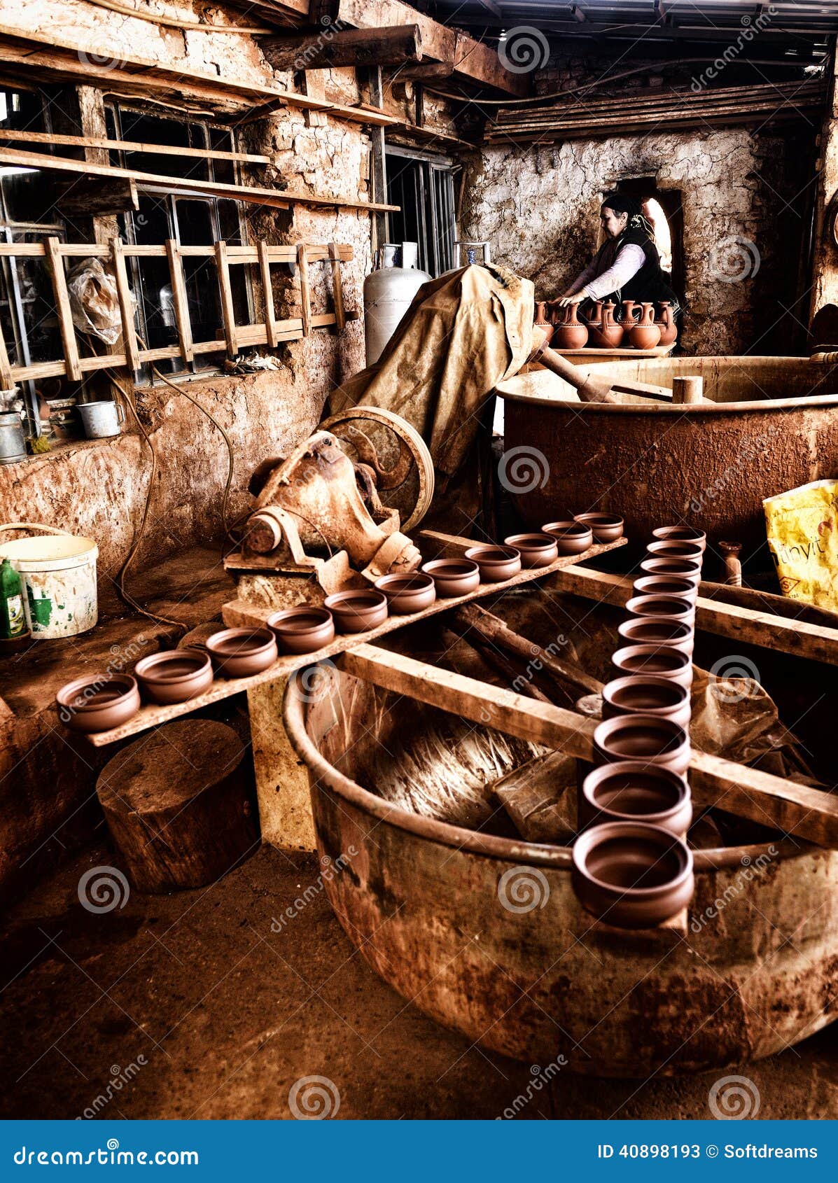 The potter working editorial stock photo. Image of industry - 40898193