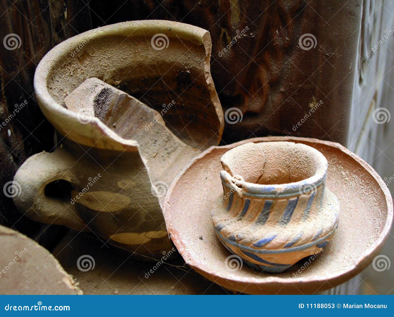 Pottery stock image. Image of dust, wood, broken, handle - 11188053