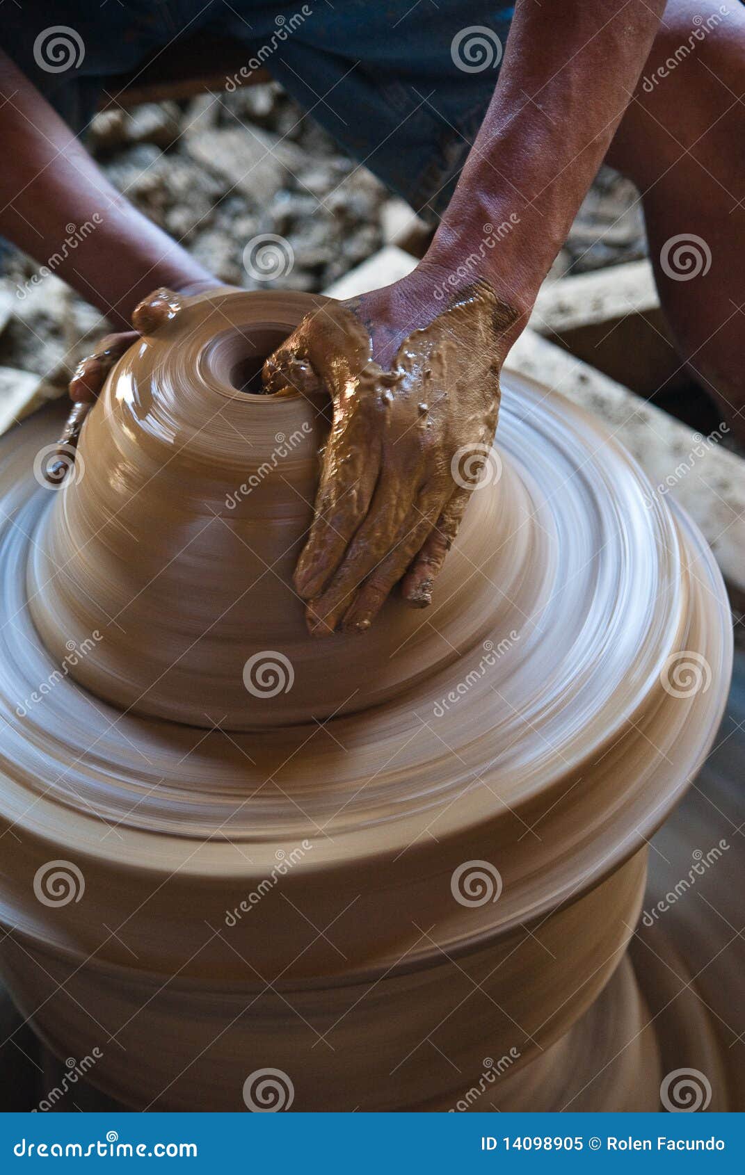 Pottery stock image. Image of country, soil, vigan, hand - 14098905