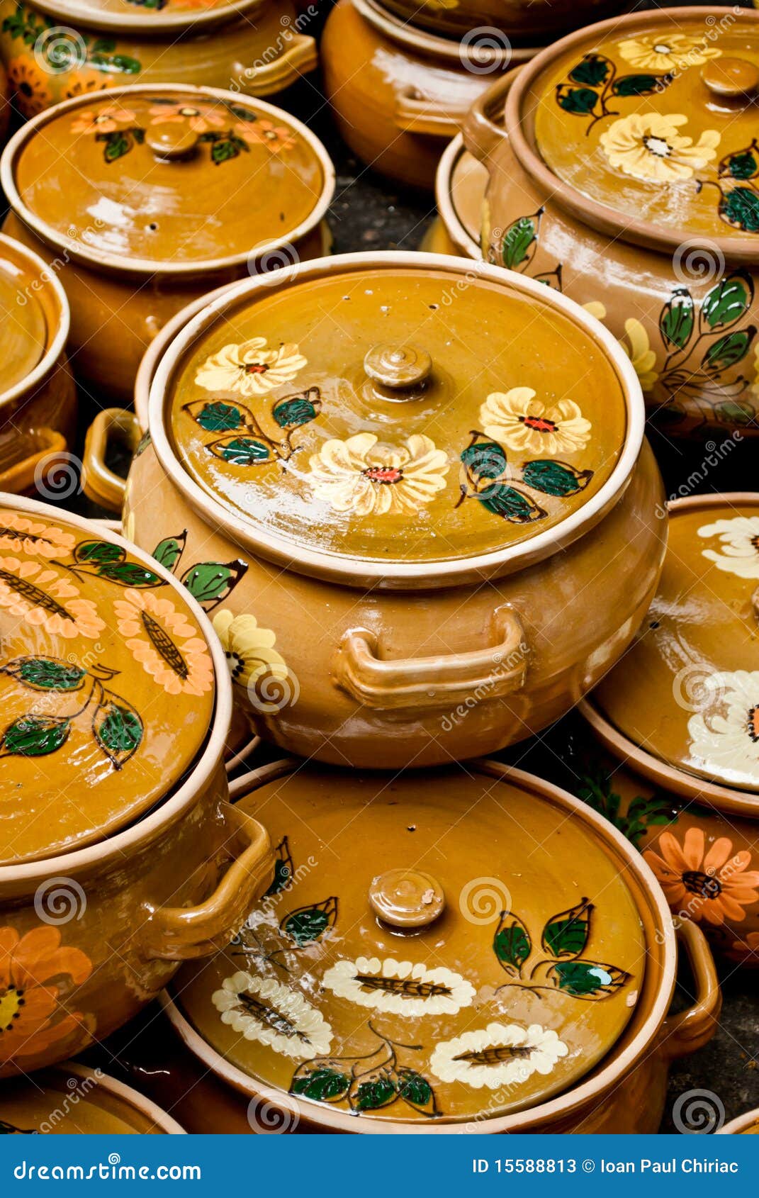 Pottery stock image. Image of dish, ancient, color, detail - 15588813