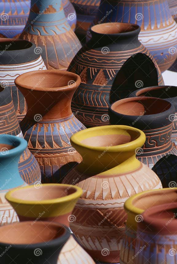 Pottery stock image. Image of pots, glazed, native, jars - 475613
