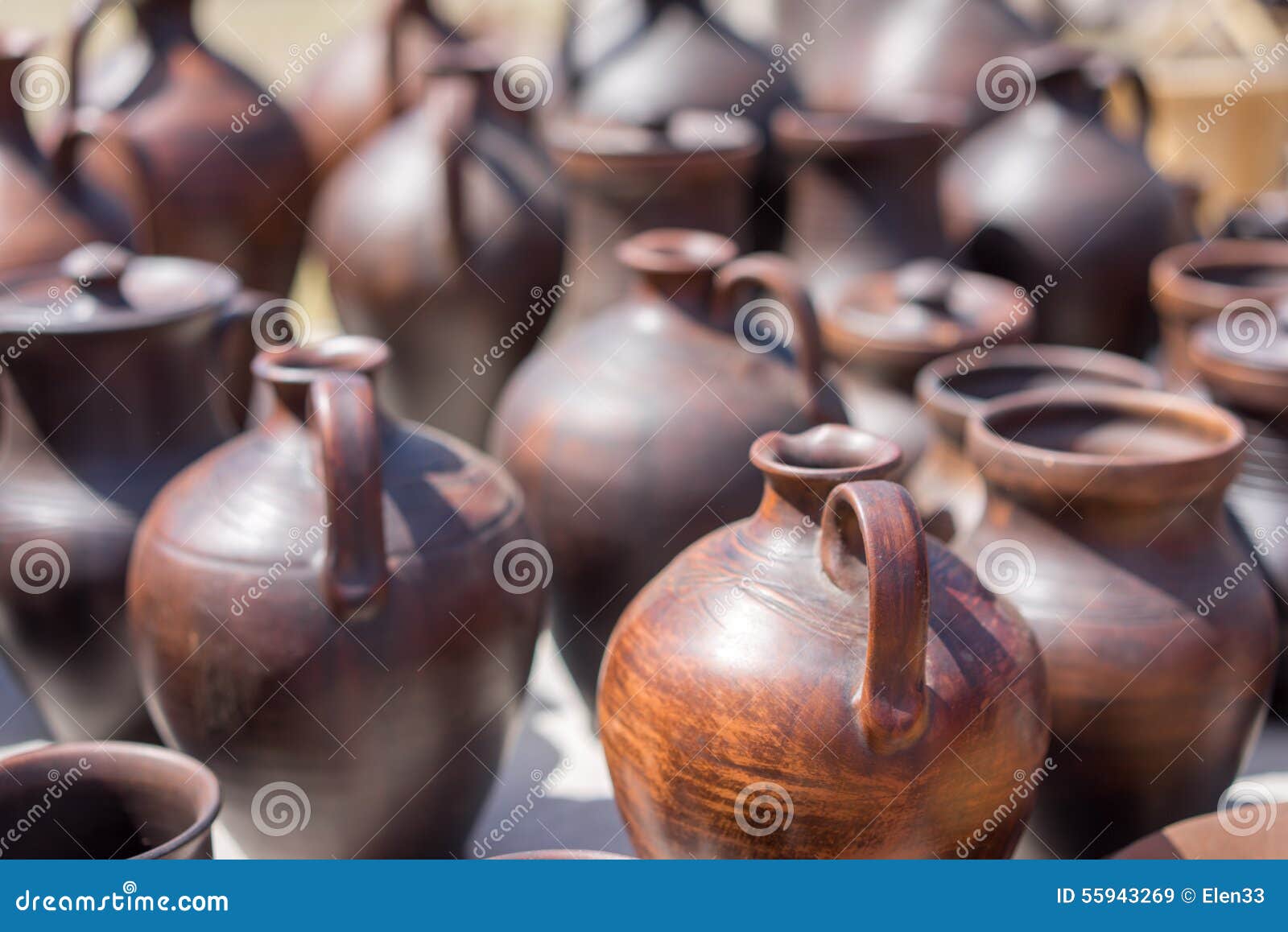 Pottery stock image. Image of container, ornamented, group - 55943269