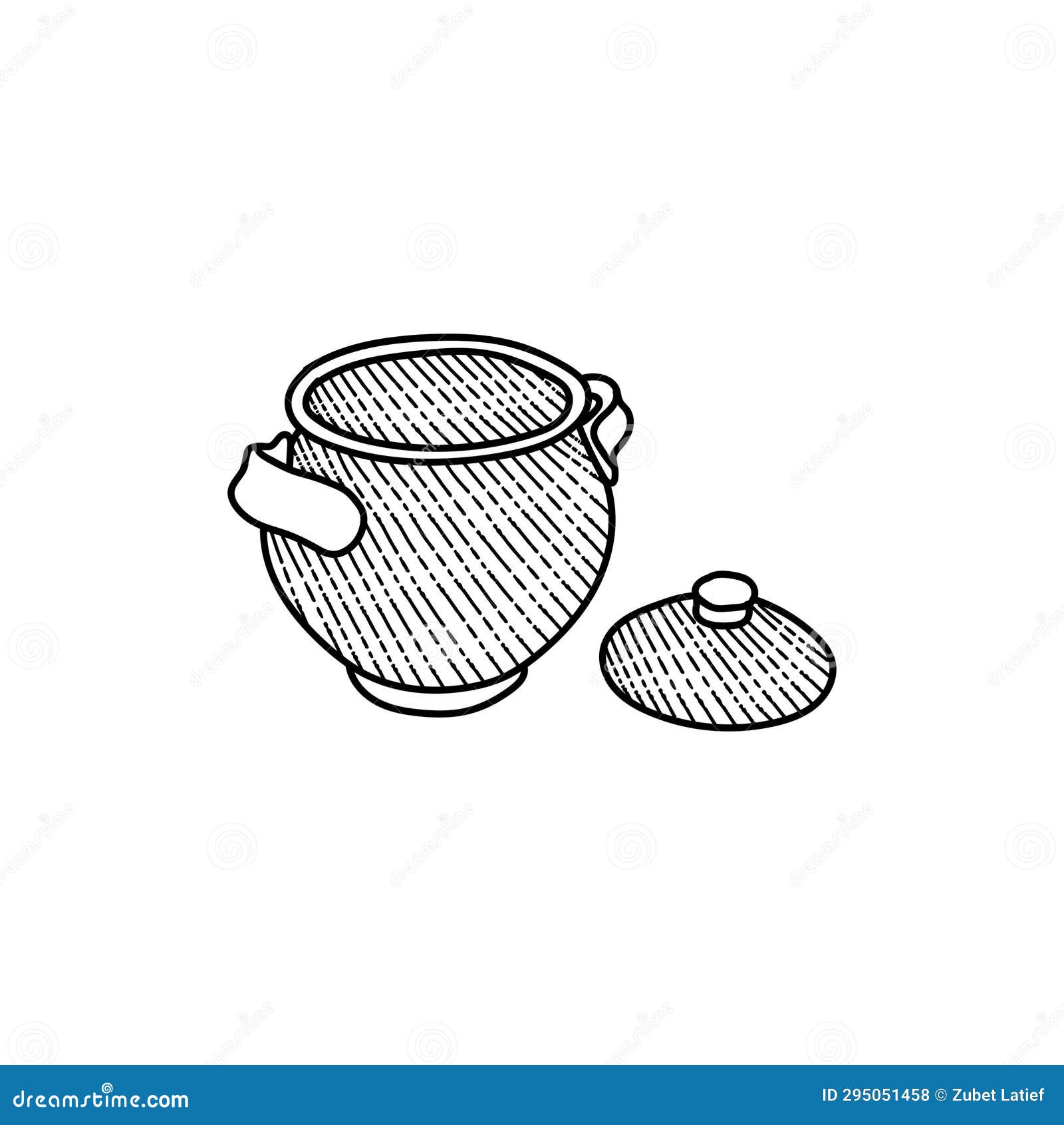 Pottery Clay Line Art Illustration Creative Design Stock Vector ...