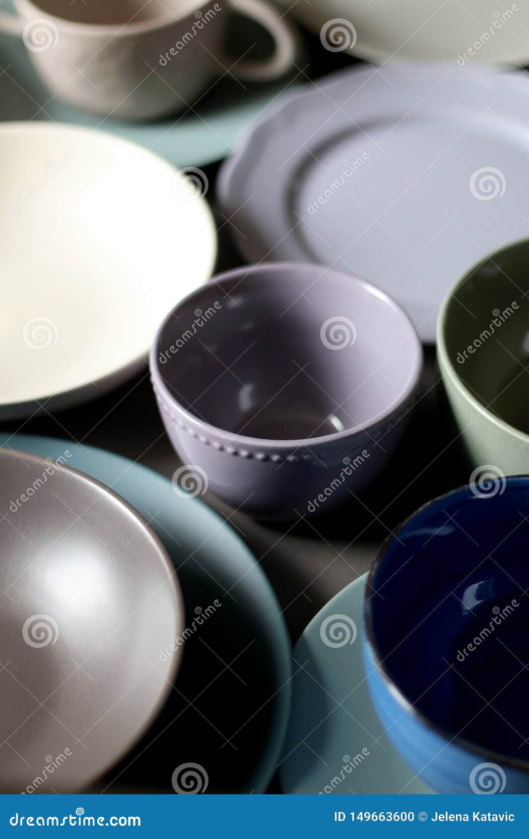 Pottery stock photo. Image of home, kitchen, colored - 149663600