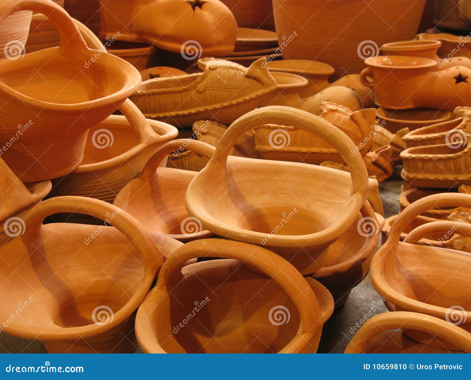 Pottery earthenware stock photo. Image of terracotta - 10659810