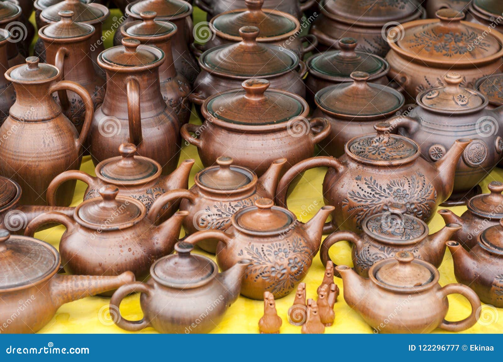 Pottery, Earthenware, Clayware, Crockery, Stoneware Stock Image - Image ...