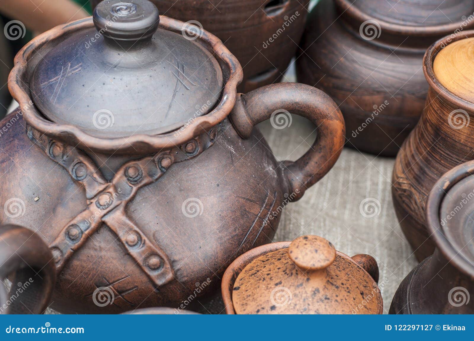 Pottery, Earthenware, Clayware, Crockery, Stoneware Stock Image - Image ...