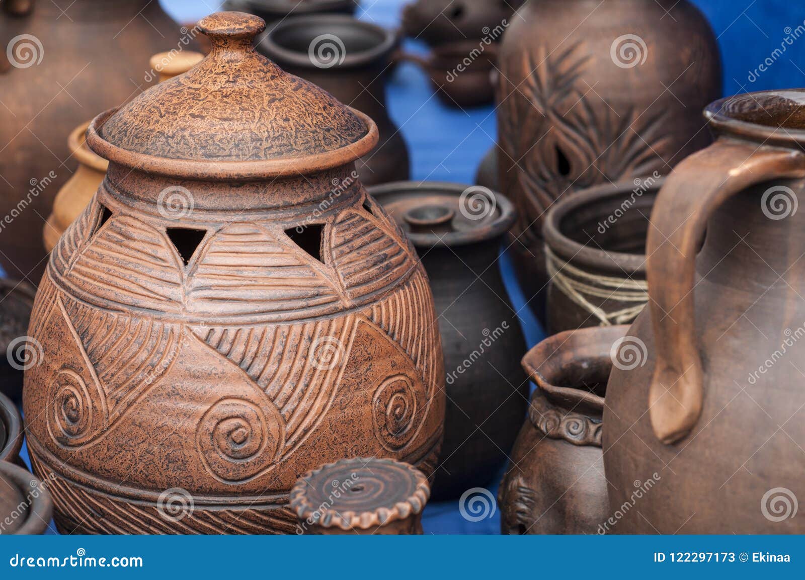 Pottery, Earthenware, Clayware, Crockery, Stoneware Stock Image - Image ...