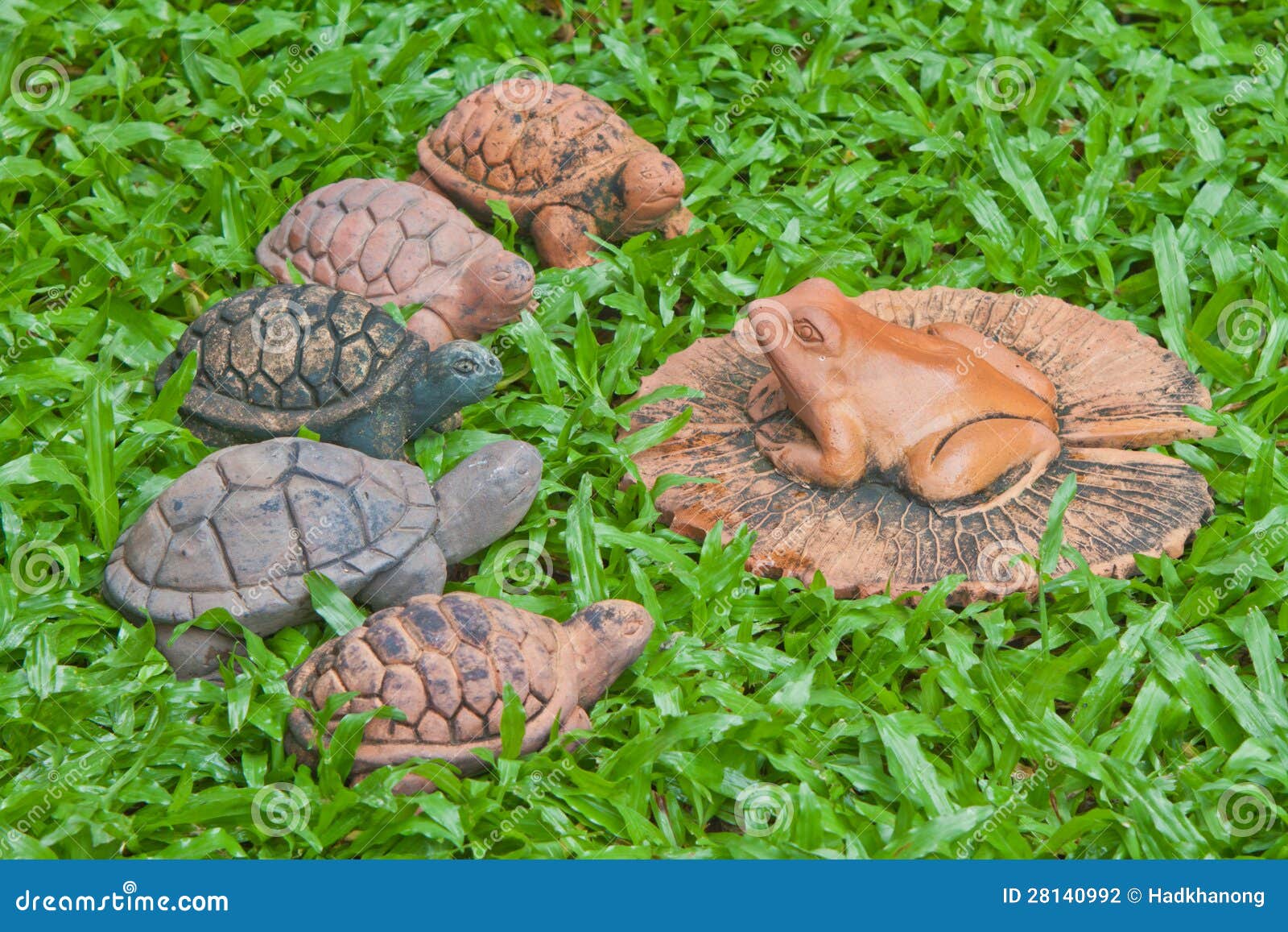 Frog, Turtles And Fishes In The Lake Of Yuantong Temple Royalty-Free ...