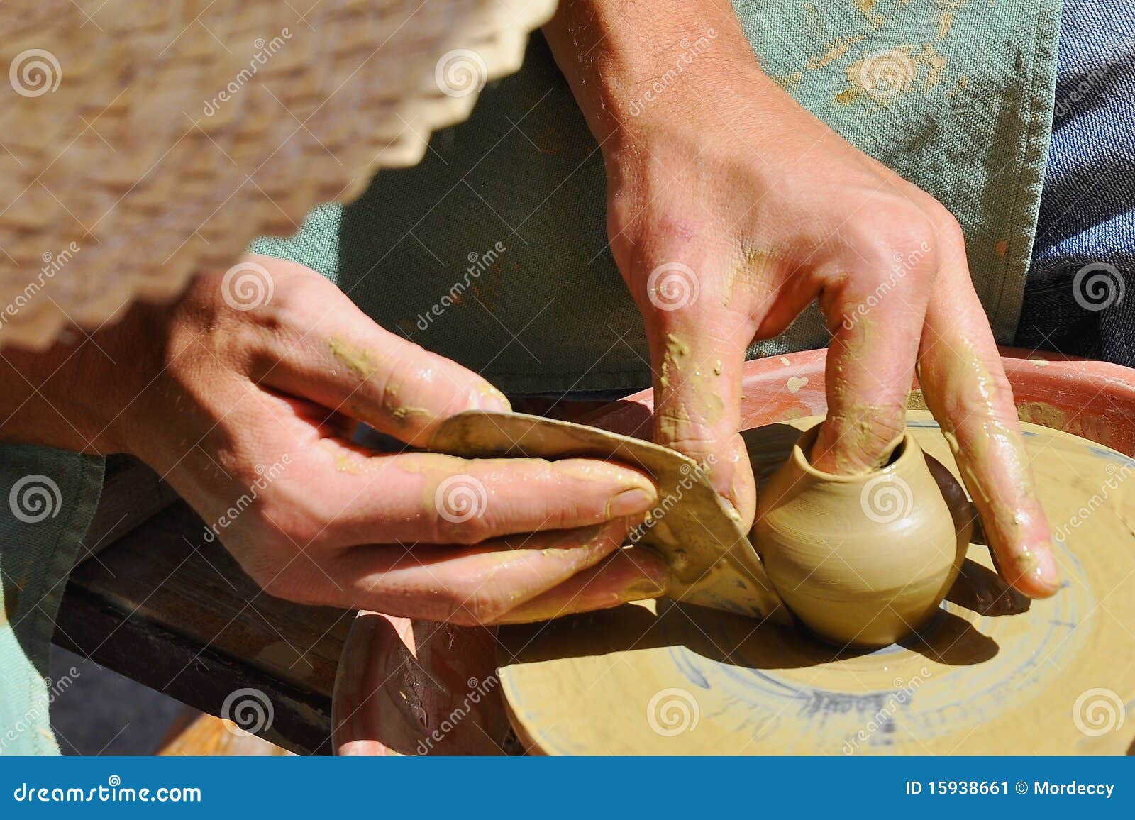 Pottery handcraft close-up stock image. Image of artist - 15938661