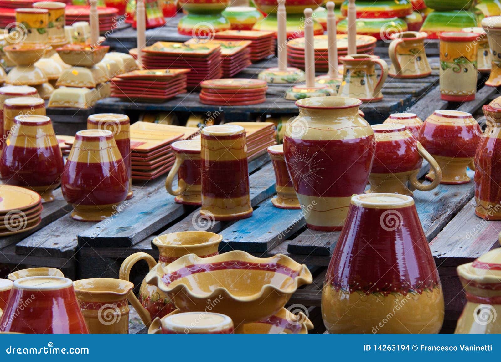 Pottery handicrafts stock photo. Image of china, clay - 14263194