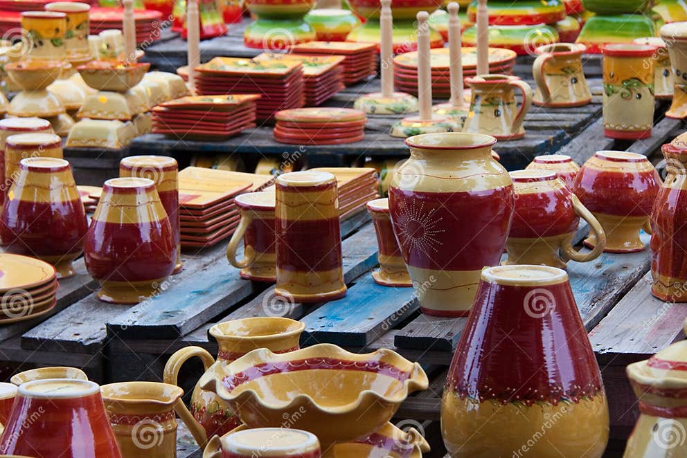 Pottery handicrafts stock photo. Image of china, clay - 14263194