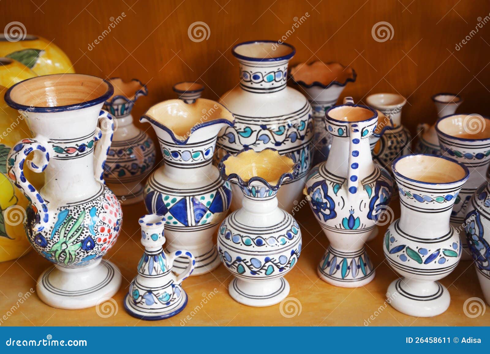 Pottery handicrafts stock image. Image of enamel, earthenware - 26458611